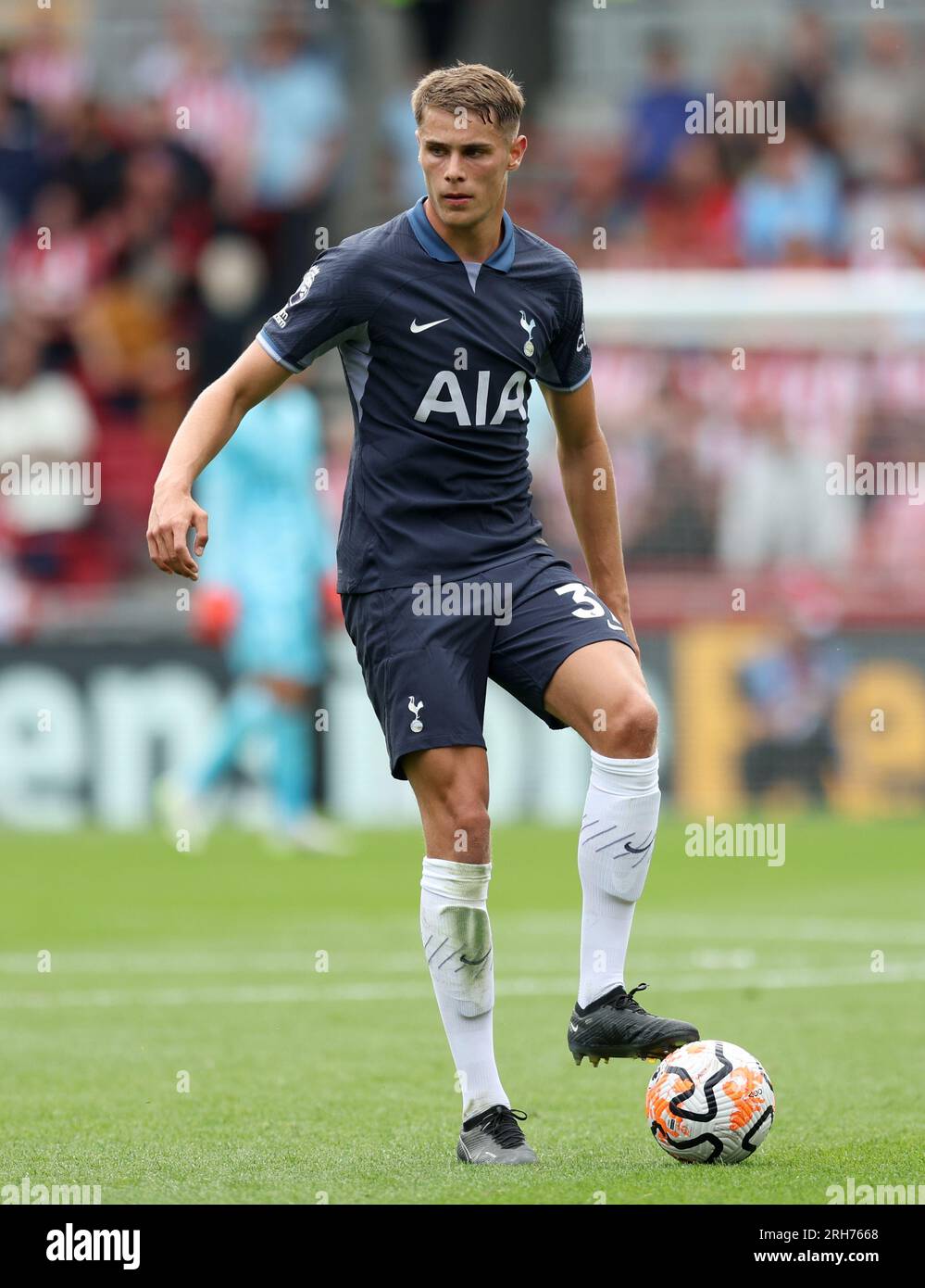 Tottenham Hotspur's Micky van de Ven in action during the Premier ...
