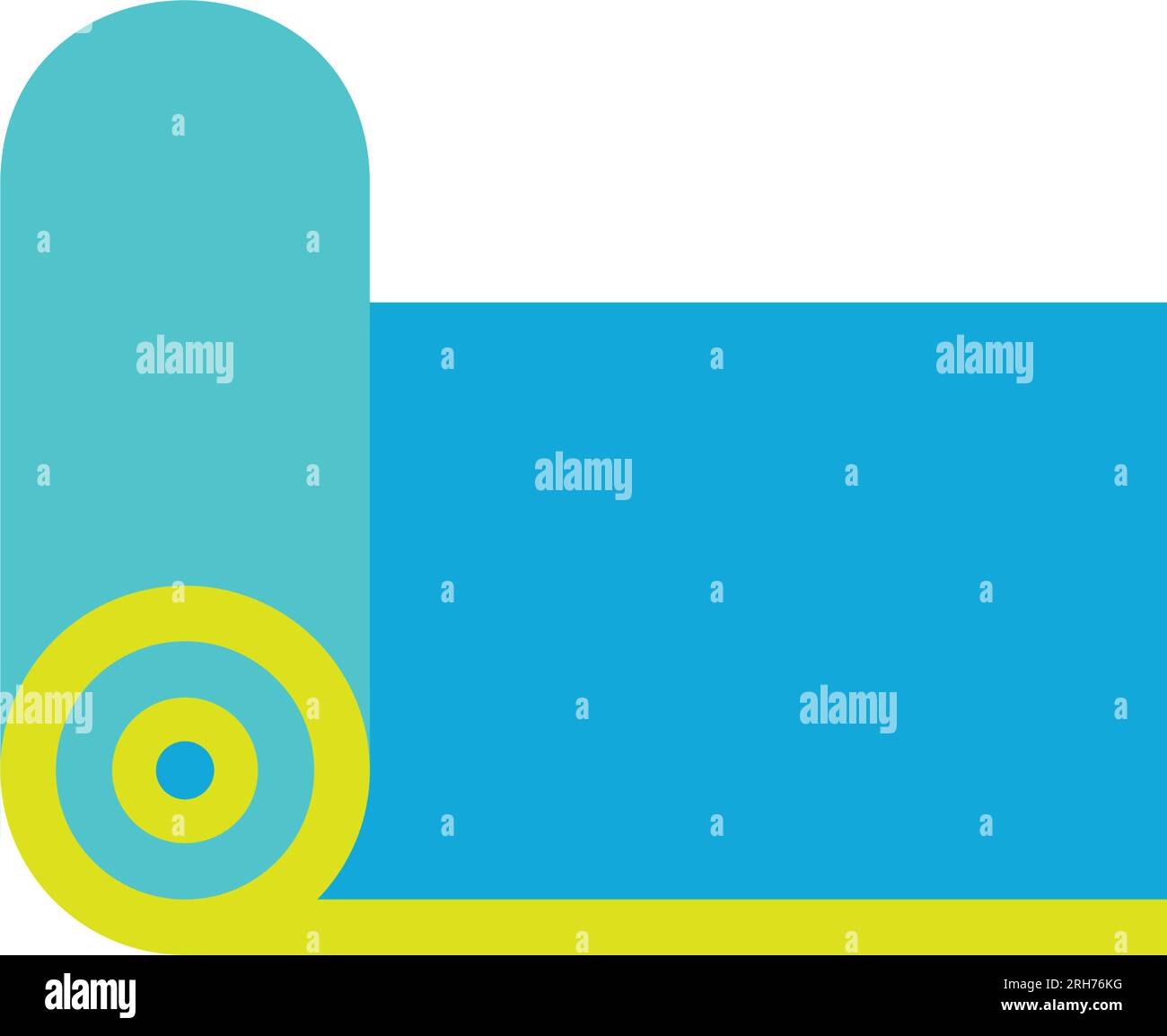 Sport mat icon flat Cut Out Stock Images & Pictures - Alamy