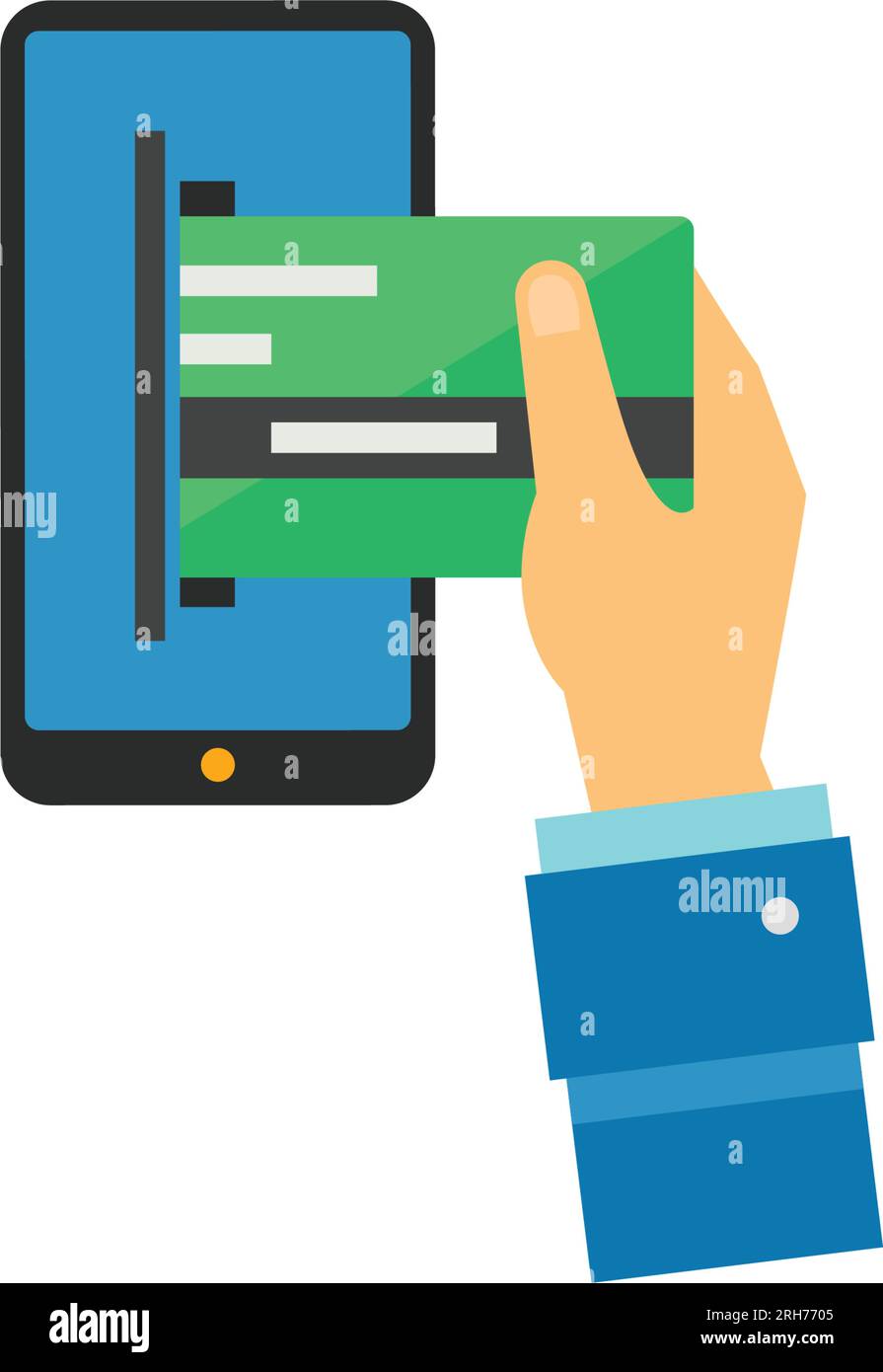 Mobile banking app human Cut Out Stock Images & Pictures - Alamy