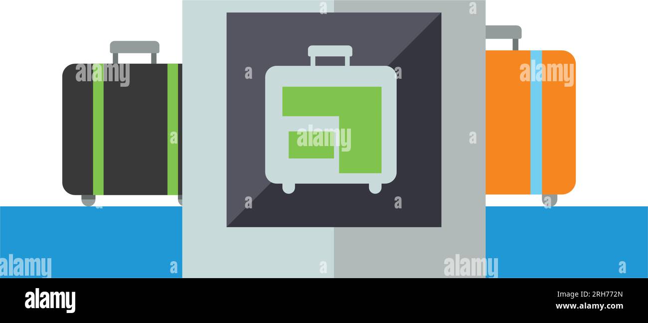 Baggage security scanner icon Stock Vector Image & Art - Alamy