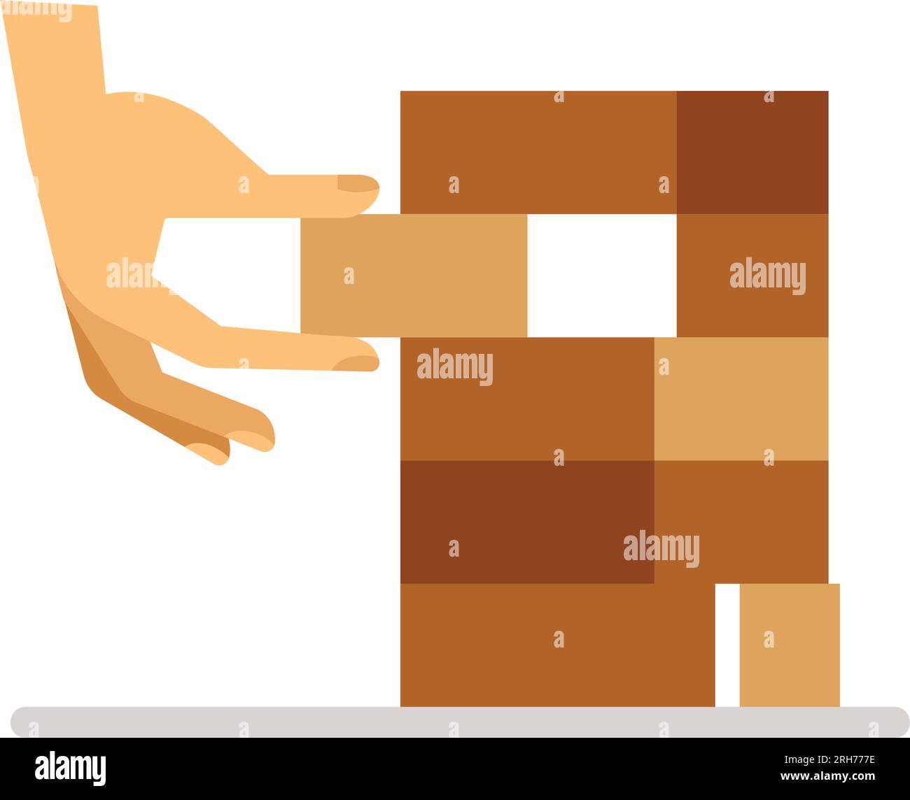 Jenga blocks icon Stock Vector Image & Art - Alamy