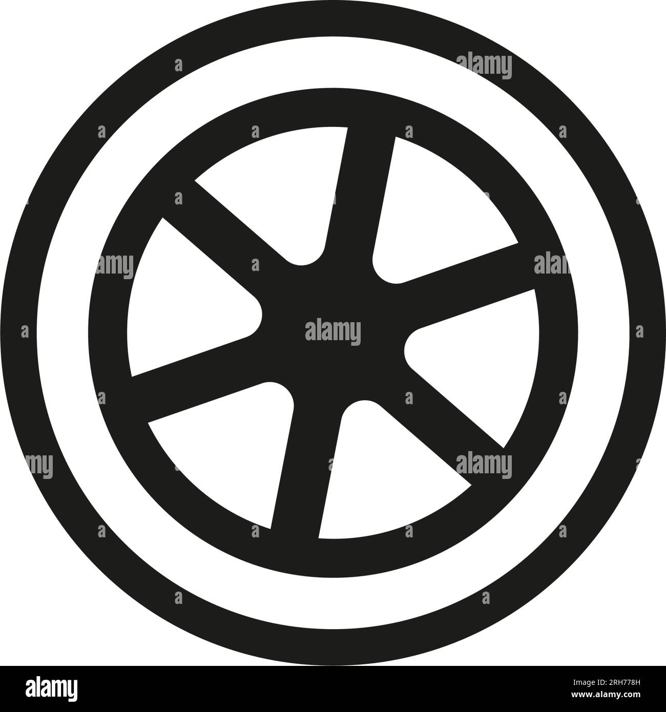 Wheel simple icon Stock Vector Image & Art - Alamy
