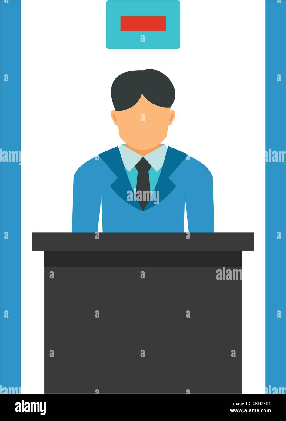 Bank counter cartoon Cut Out Stock Images & Pictures - Alamy