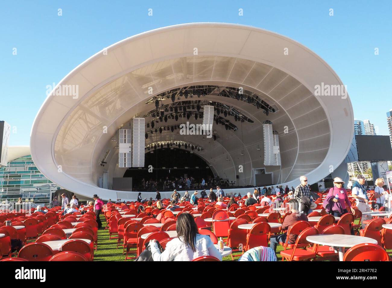 The Rady Shell, concert hall at the Jacobs Park in San Diego ...