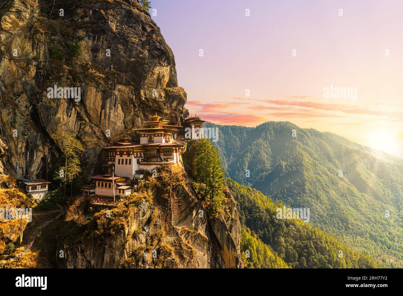 Taktshang Goemba or Tigers Nest Monastery in Paro, Bhutan Stock Photo ...
