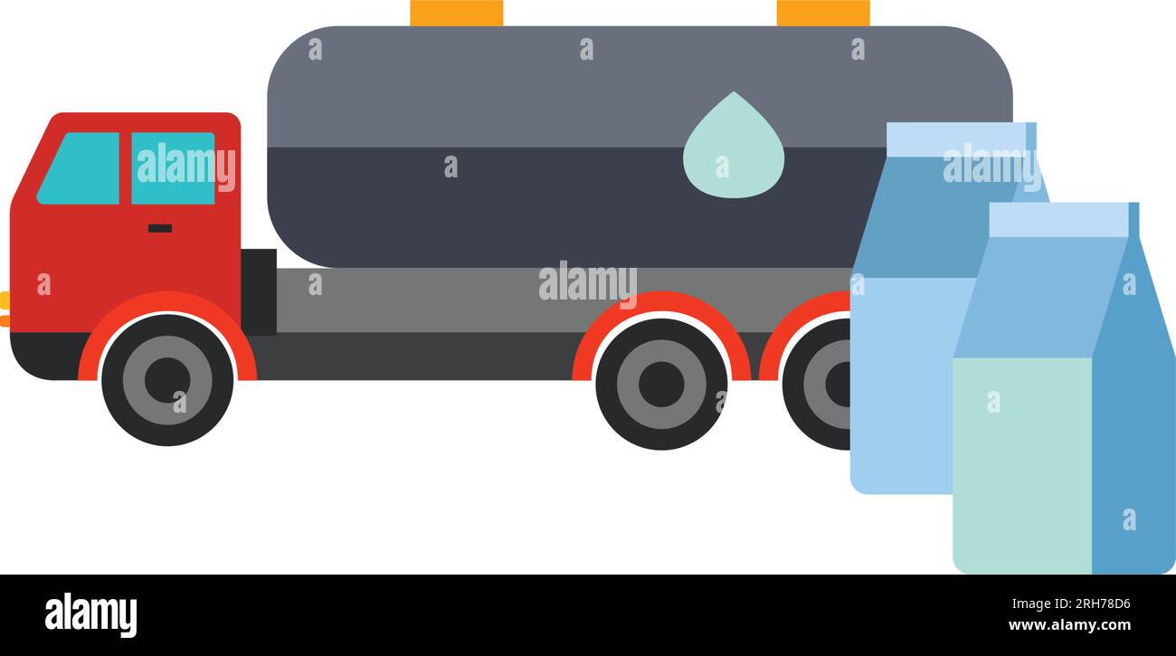 Milk transportation vector icon Stock Vector Image & Art - Alamy
