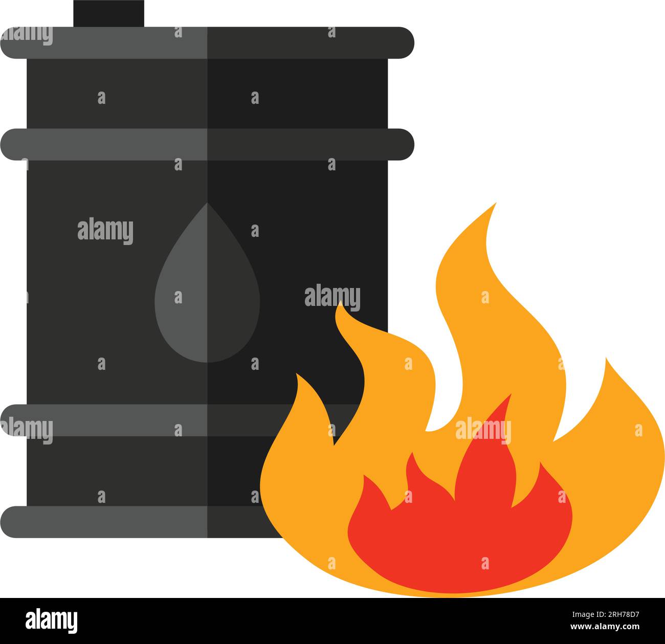 Oil petroleum barrel flammable sign hi-res stock photography and images ...