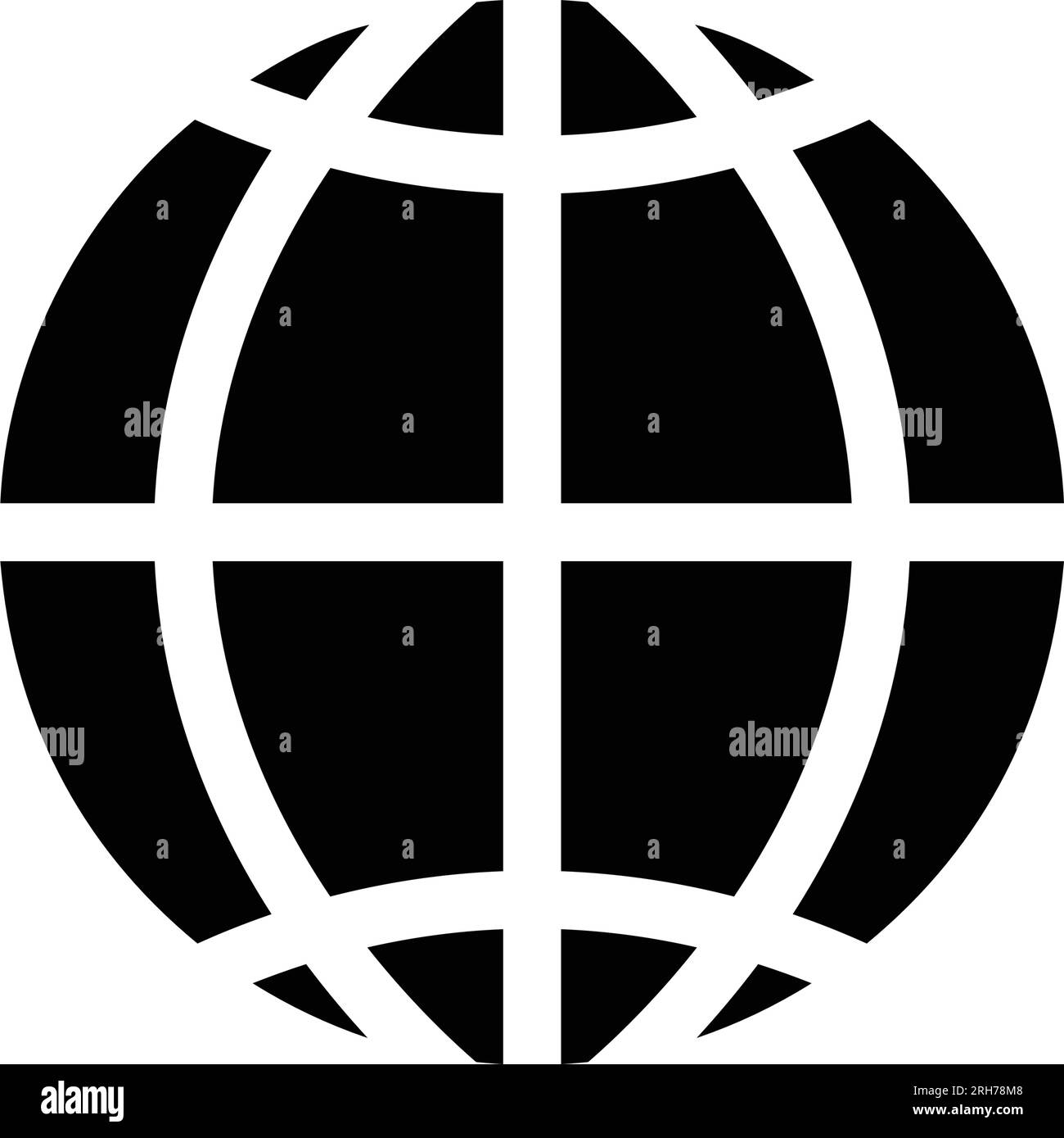 Symbol earth globe Black and White Stock Photos & Images - Alamy