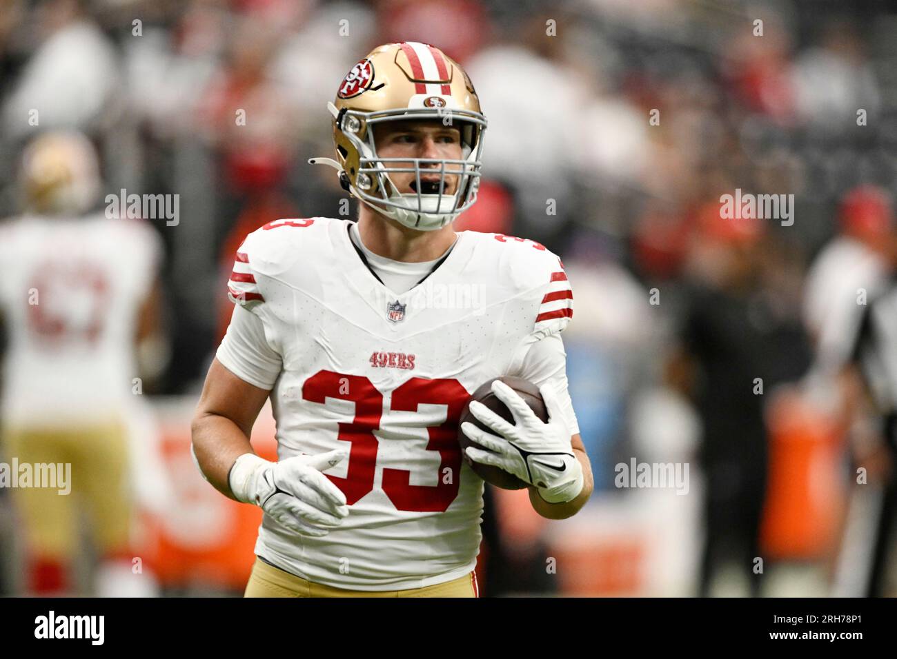 San Francisco 49ers fullback Jack Colletto #33plays during a pre-season ...