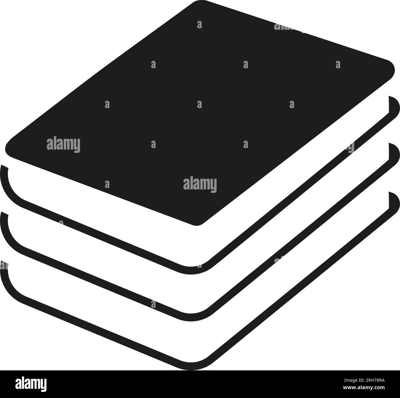 Book pile simple icon Stock Vector Image & Art - Alamy