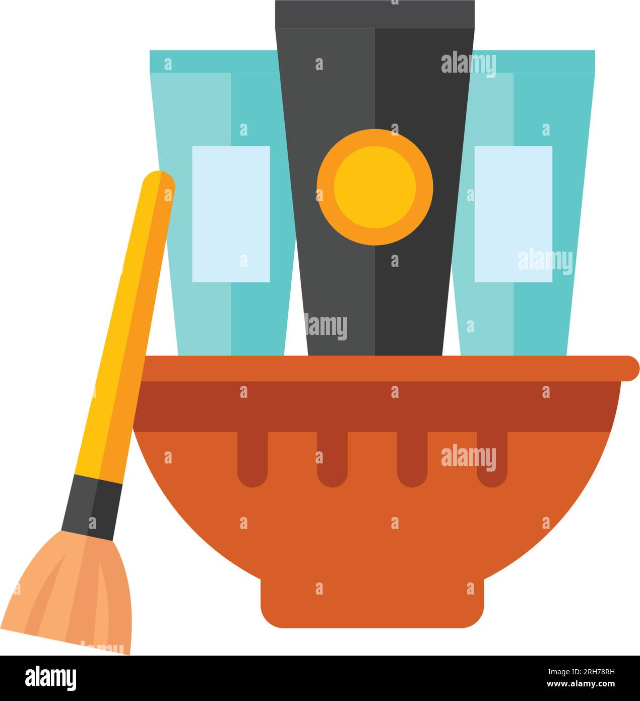 Face at bowl Stock Vector Images - Alamy