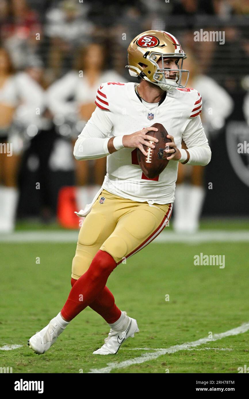 San Francisco 49ers quarterback Brandon Allen #4 plays a pre-season NFL ...
