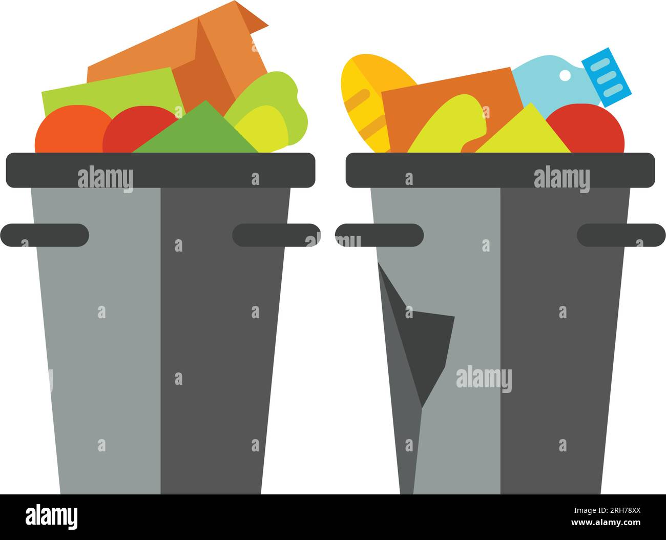 Garbage cans icon Stock Vector Image & Art - Alamy