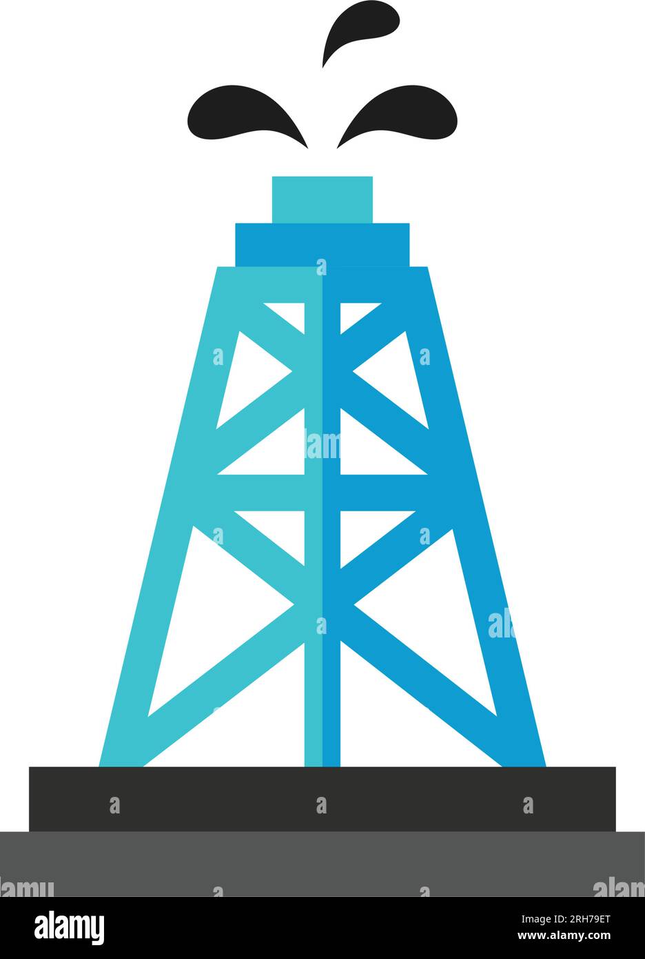 Oil rig vector icon Stock Vector Image & Art - Alamy