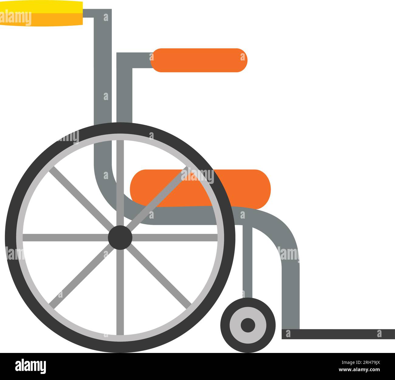 Empty wheelchair Stock Vector Images - Alamy