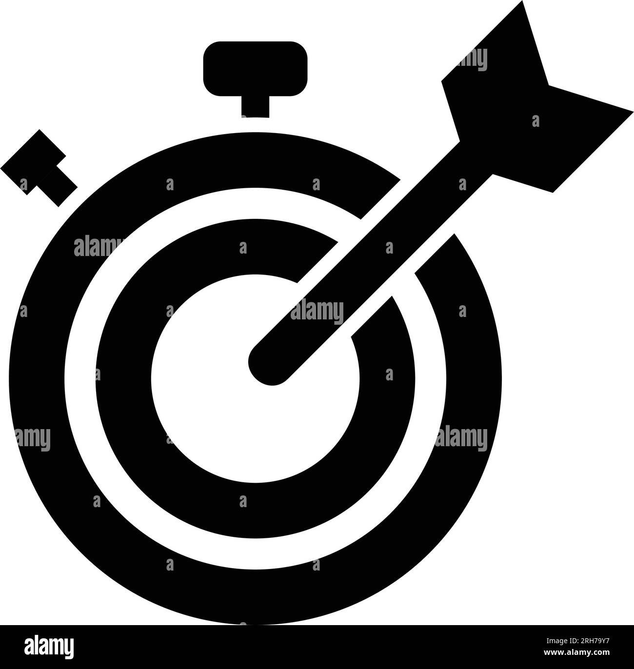 Target arrow success Black and White Stock Photos & Images - Alamy