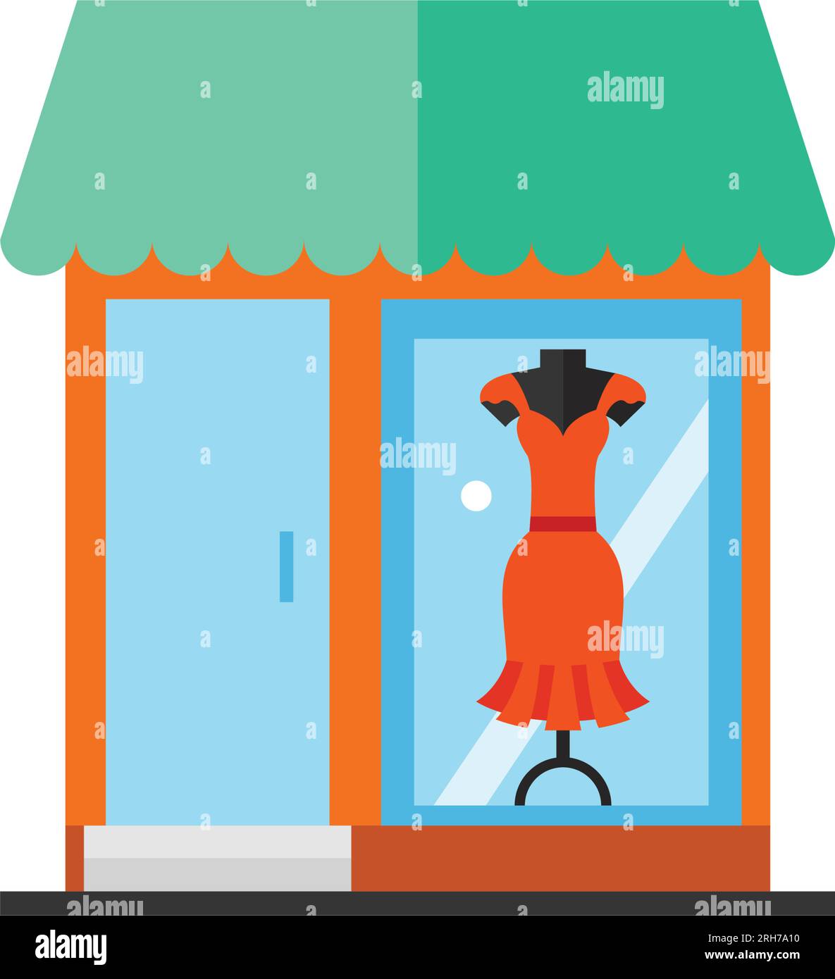 Clothing store facade Stock Vector Images - Alamy