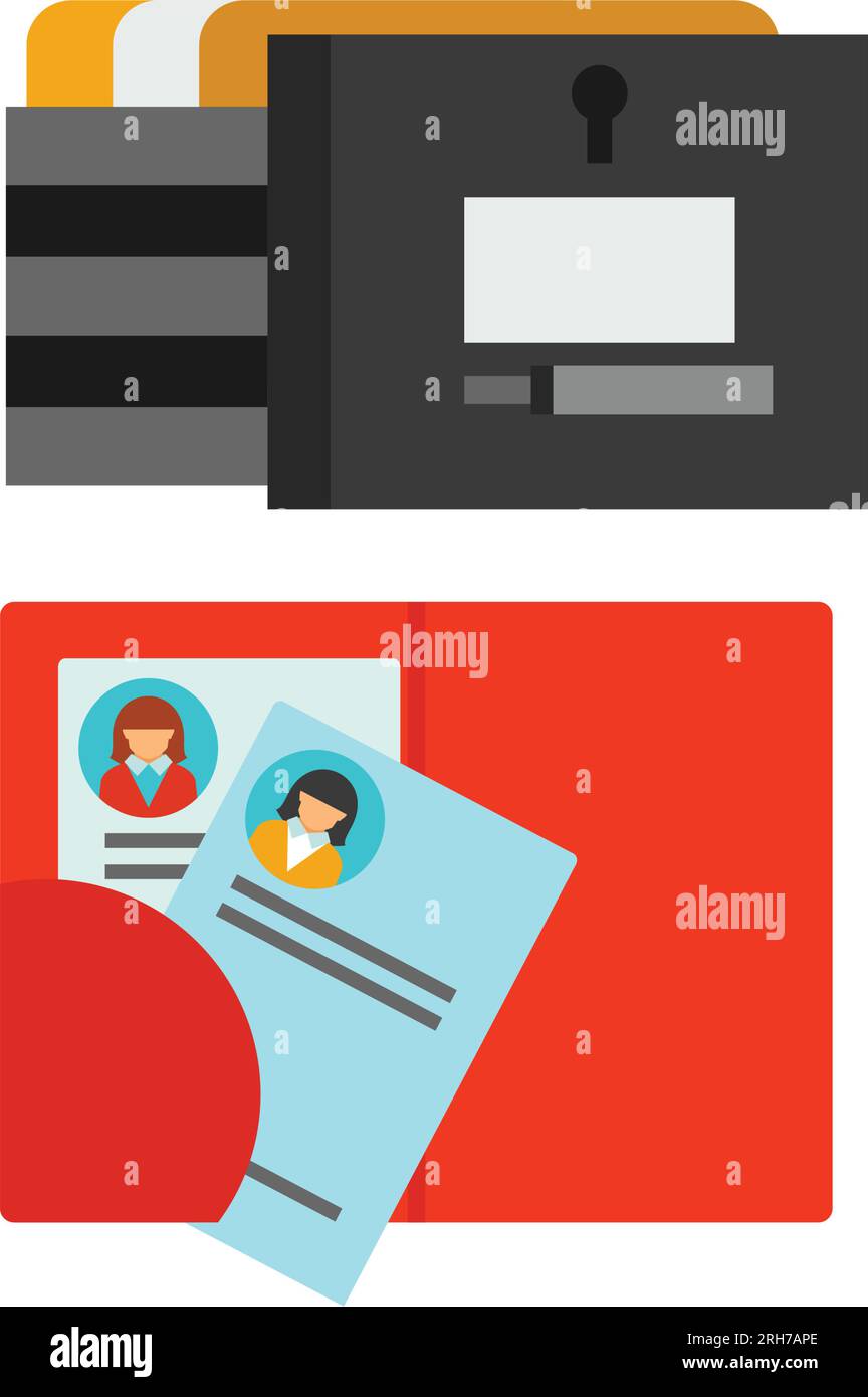 Multicolored folder Cut Out Stock Images & Pictures - Alamy