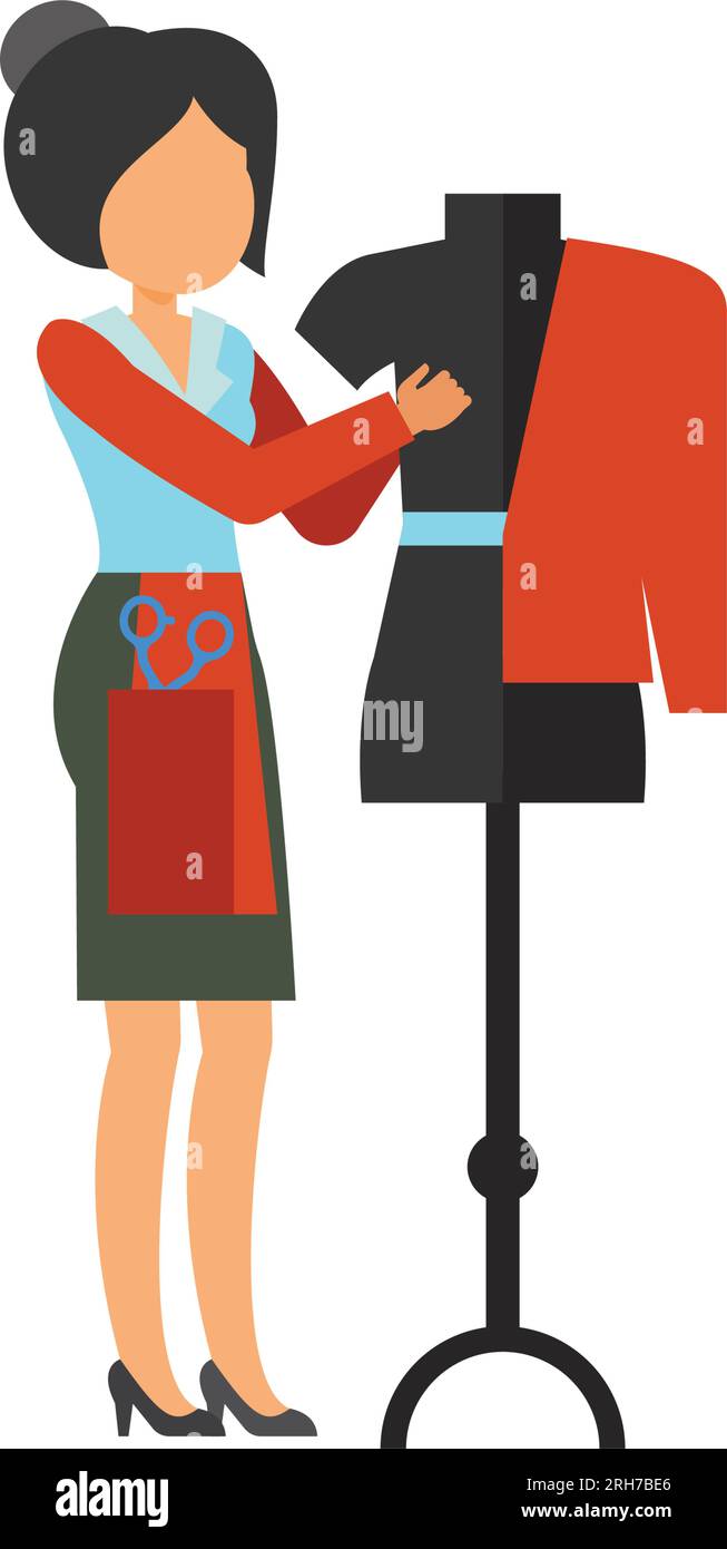 Female graphic designer working Cut Out Stock Images & Pictures - Alamy