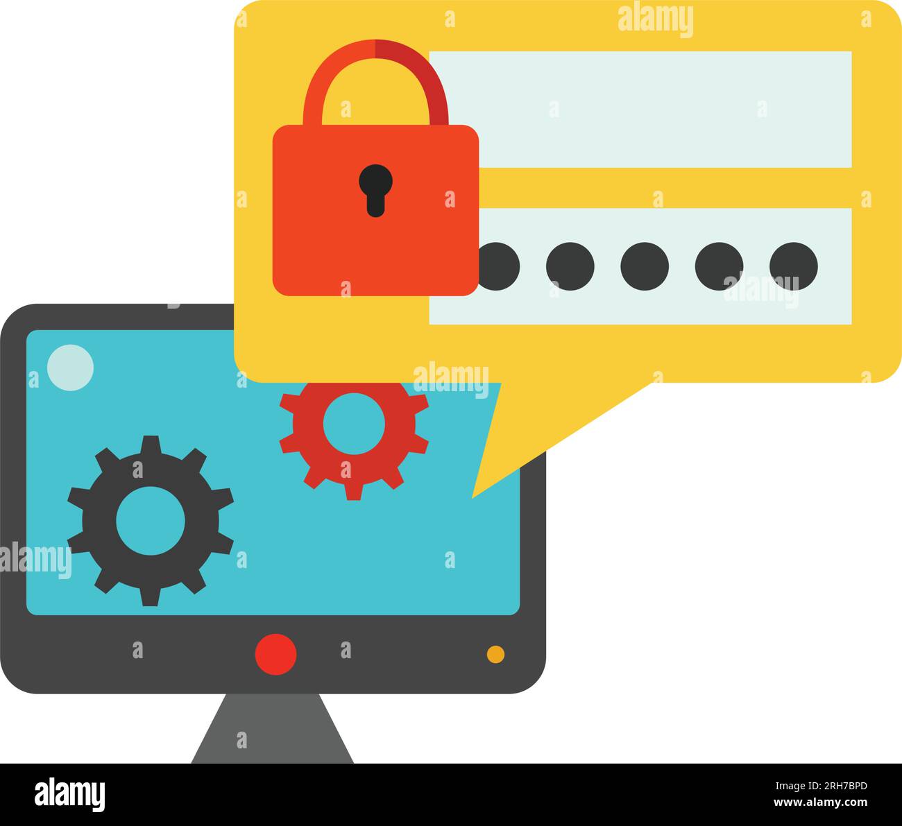 Secure account icon Stock Vector Image & Art - Alamy