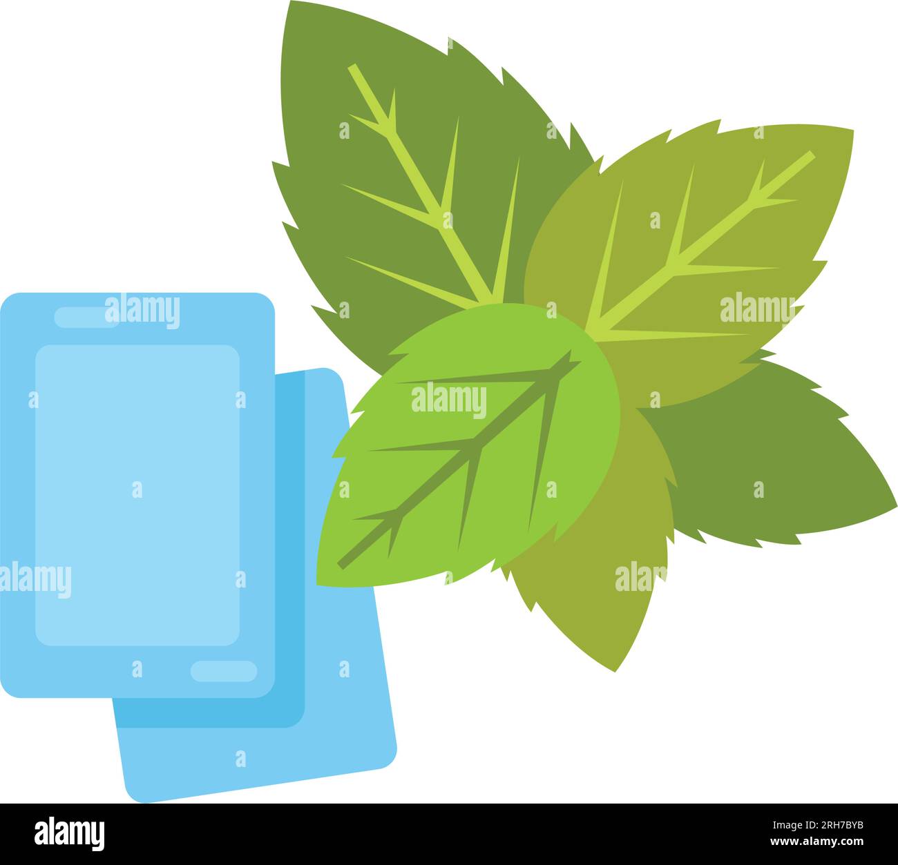 Spearmint gum Stock Vector Images - Alamy
