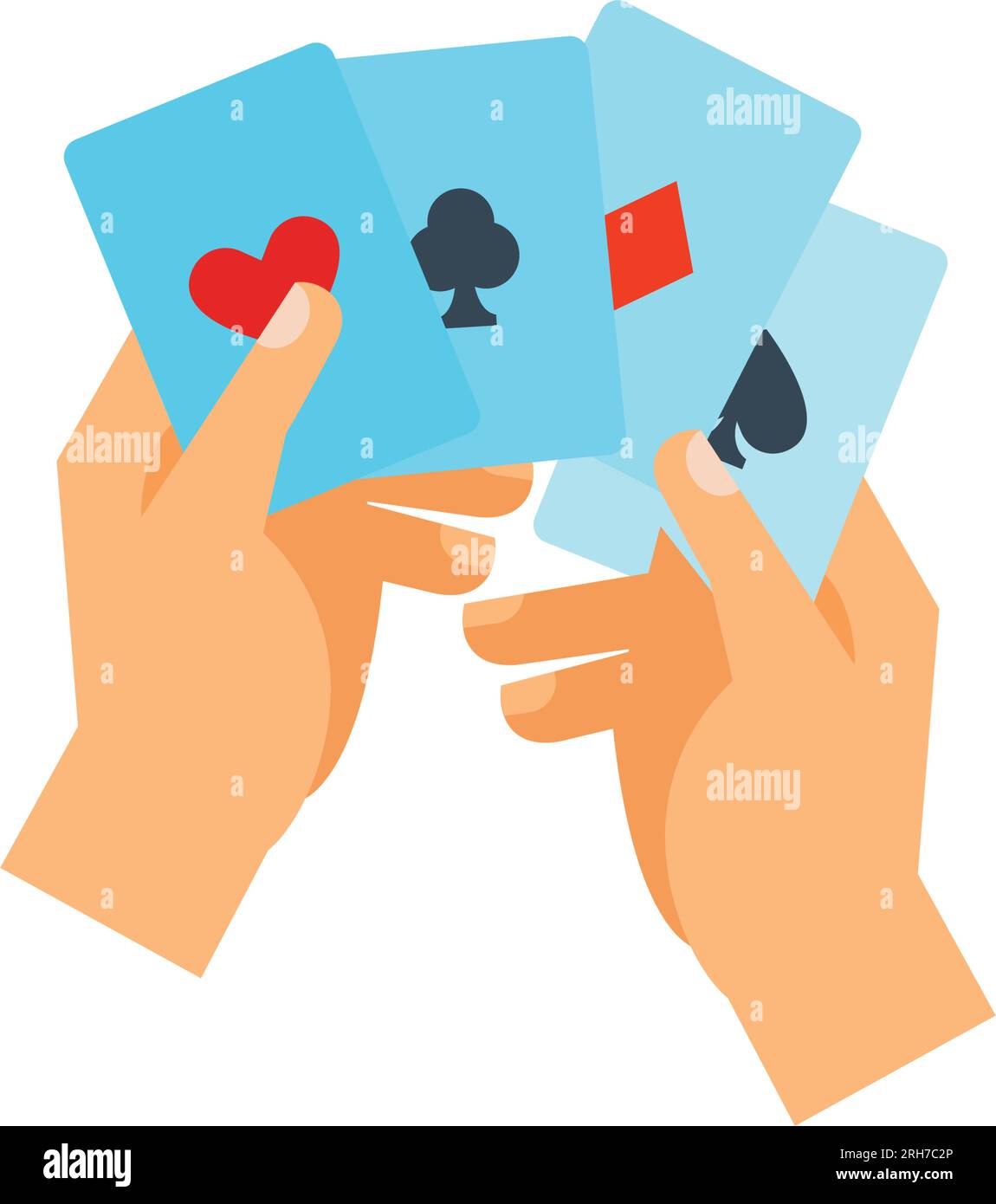 Hand with four aces vector icon Stock Vector Image & Art - Alamy