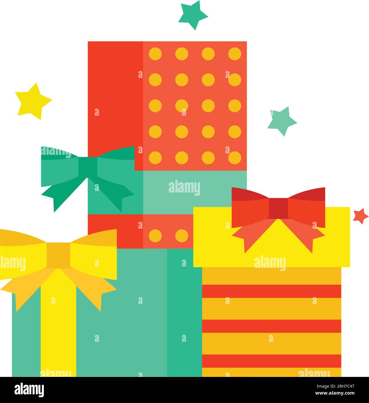 Gifts heap Stock Vector Images - Alamy