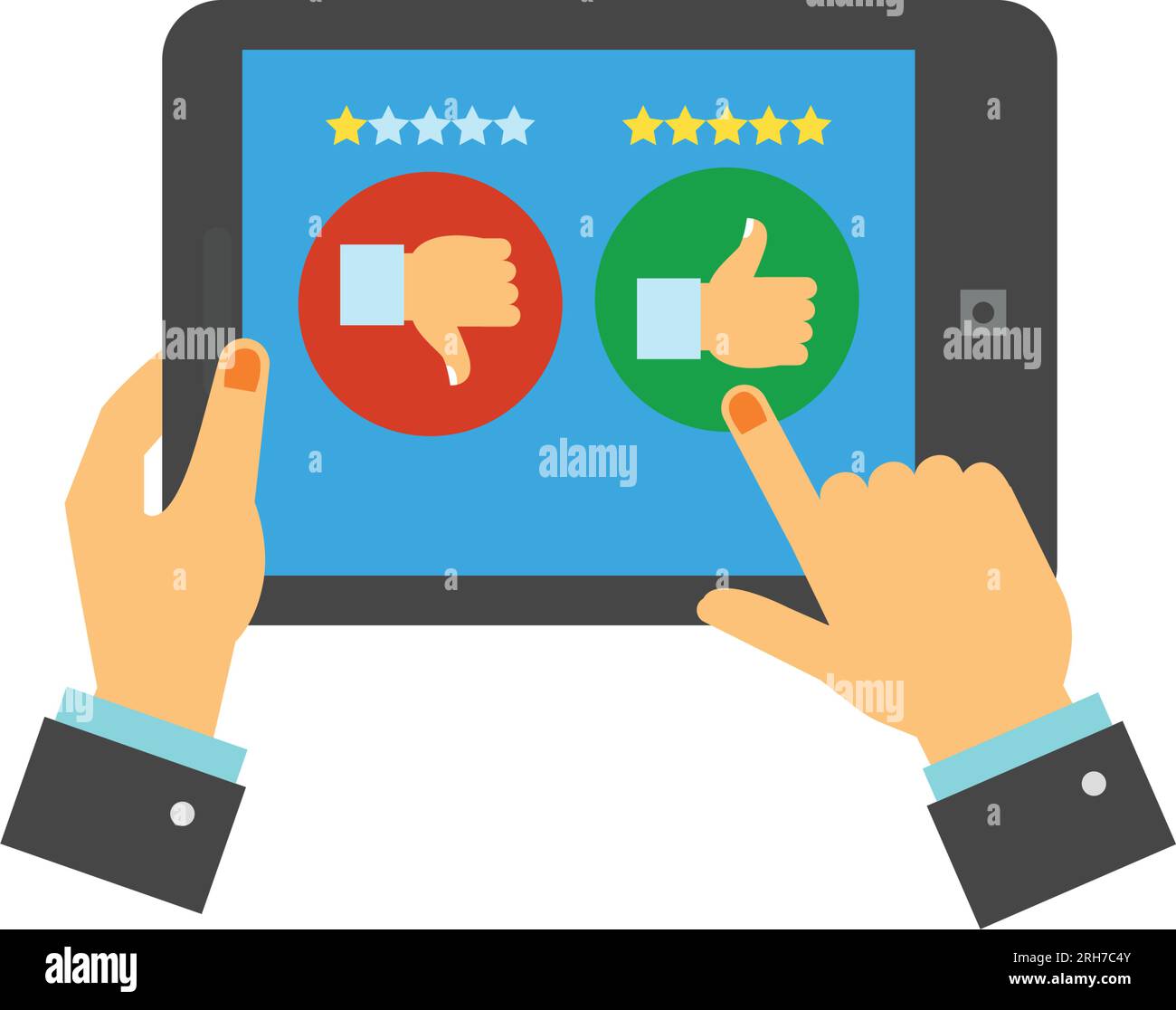 Computer rating experience interface hi-res stock photography and ...