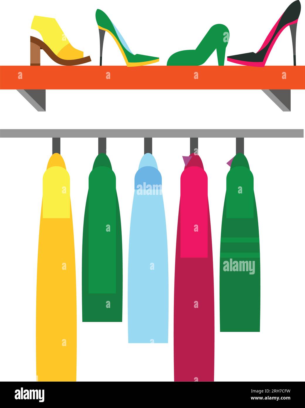 Shoe rack Stock Vector Images - Alamy