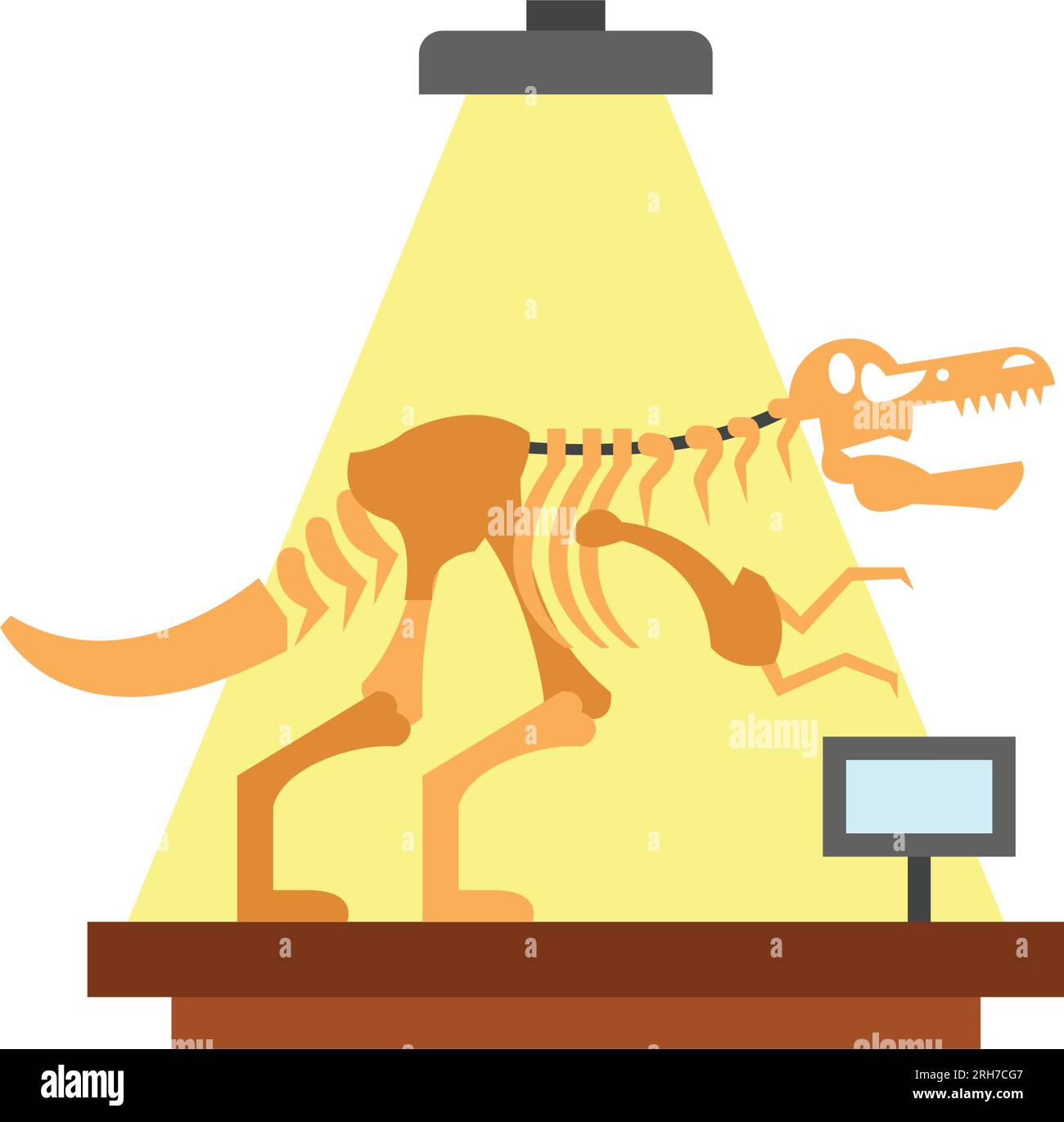 Tyrannosaur rex skeleton icon Stock Vector Image & Art - Alamy