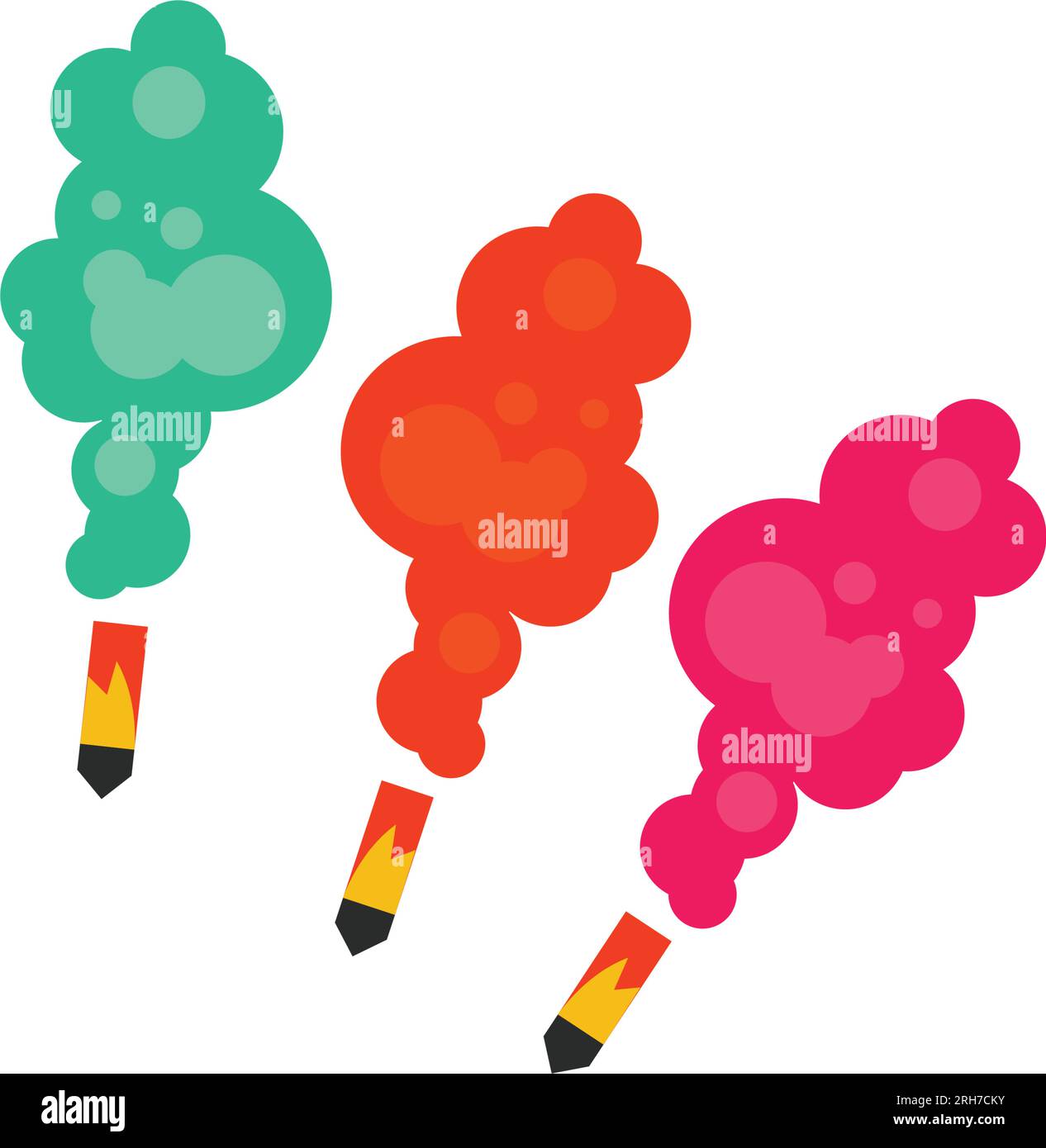Colored smoke bombs icon Stock Vector Image & Art - Alamy