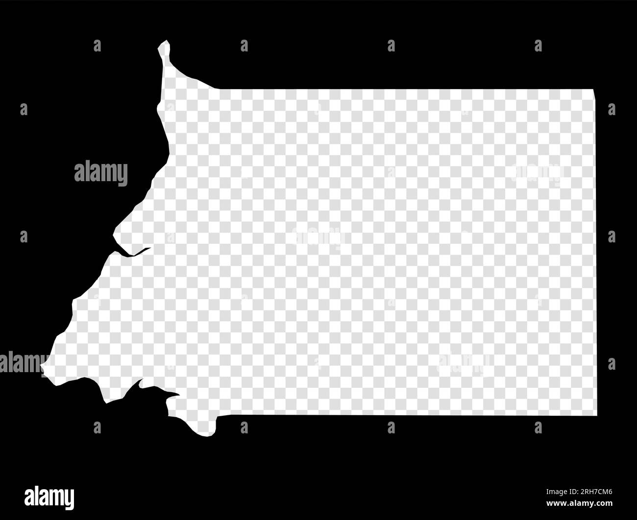 Stencil map of Equatorial Guinea. Simple and minimal transparent map of ...