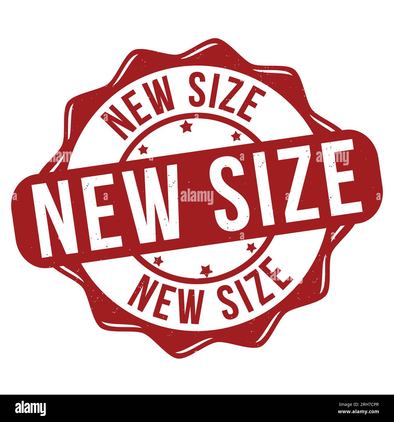 New size grunge rubber stamp on white background, vector illustration ...