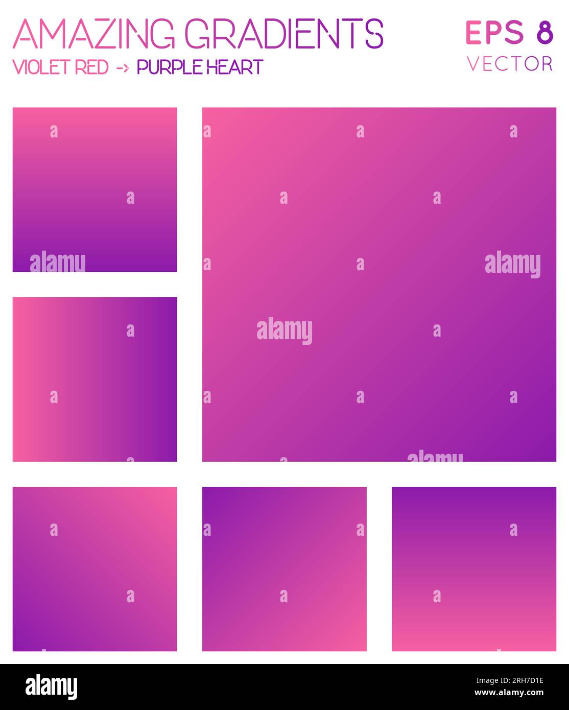 Colorful gradients in violet red, purple heart color tones. Adorable ...