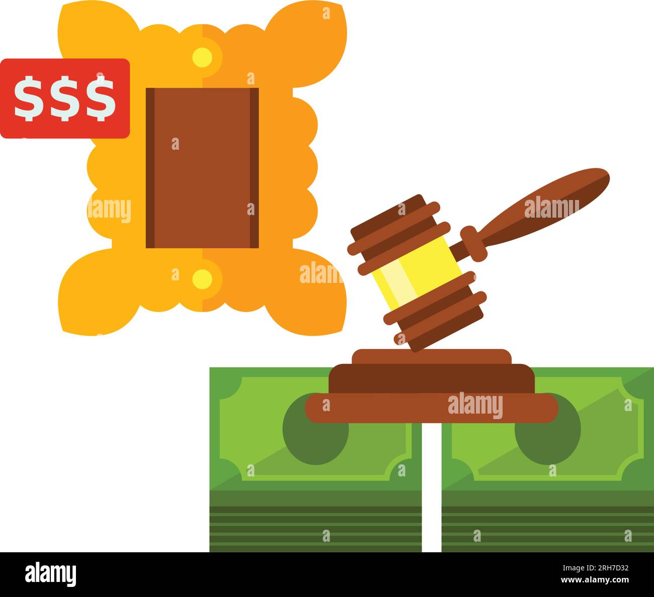 Gavel money Stock Vector Images - Alamy