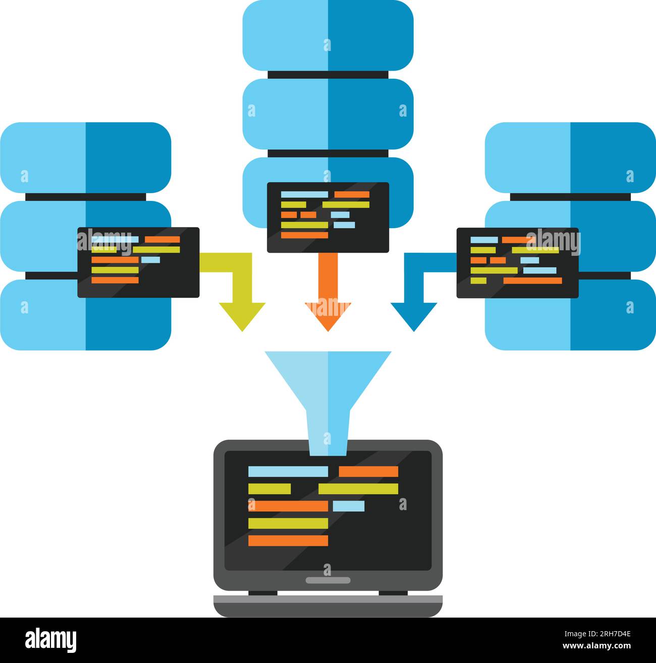 Big data technology concept icon Stock Vector Image & Art - Alamy