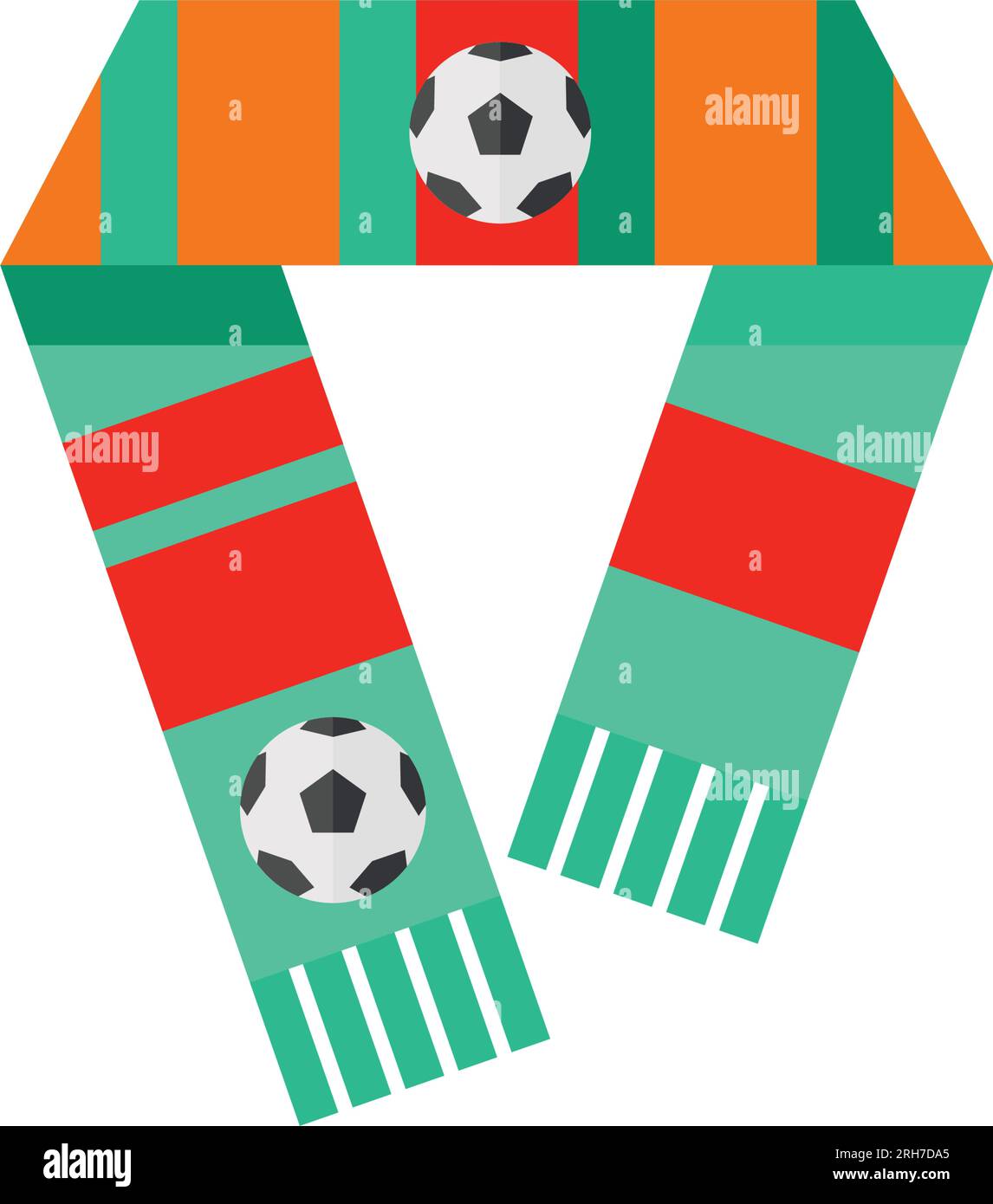 Flag scarf football Cut Out Stock Images & Pictures - Alamy