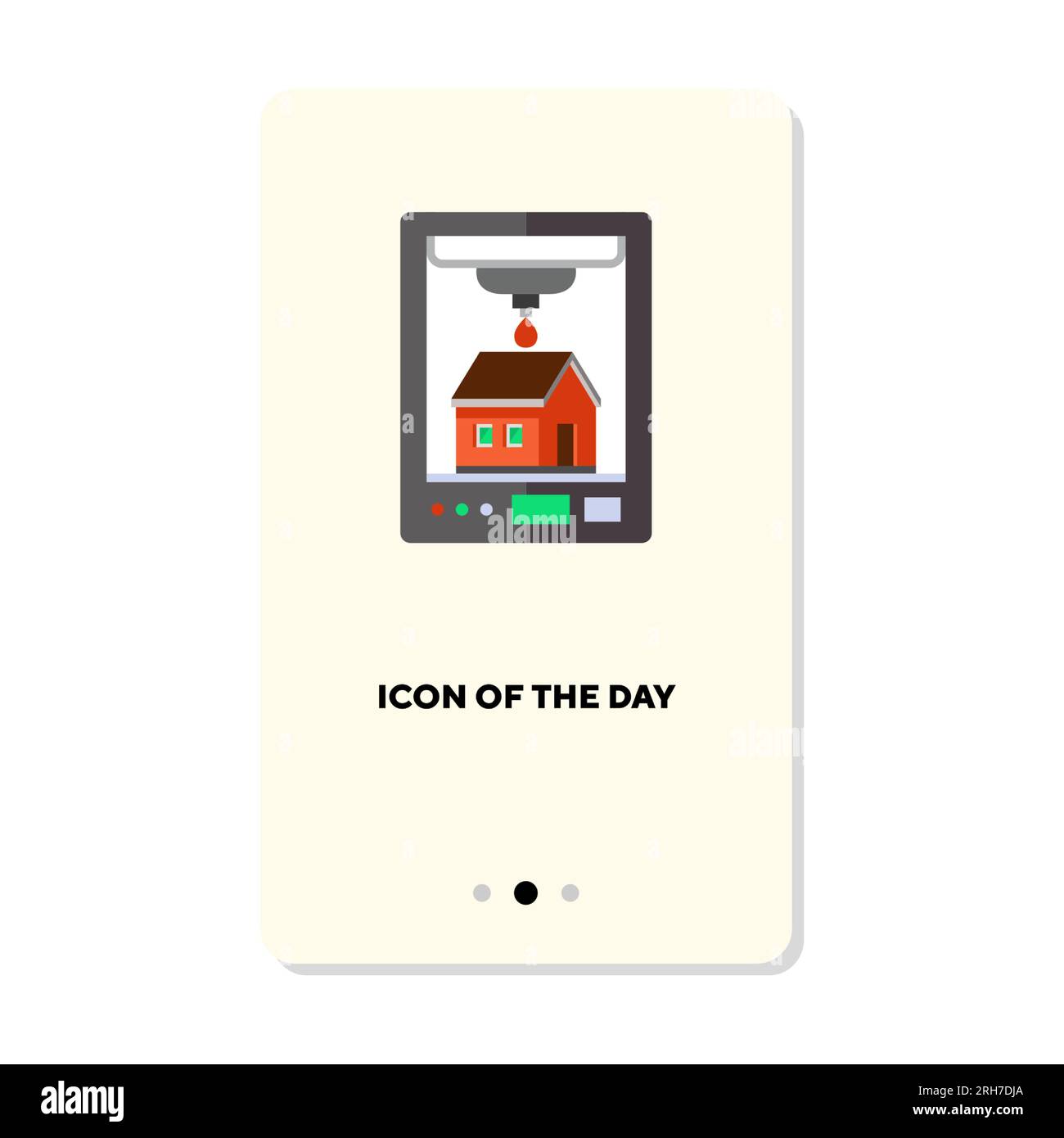 Symbol 3d printer thin Stock Vector Images - Alamy