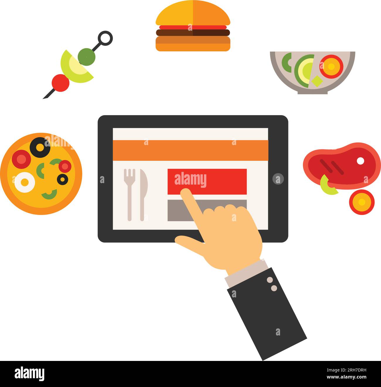 Food menu review icon hi-res stock photography and images - Alamy
