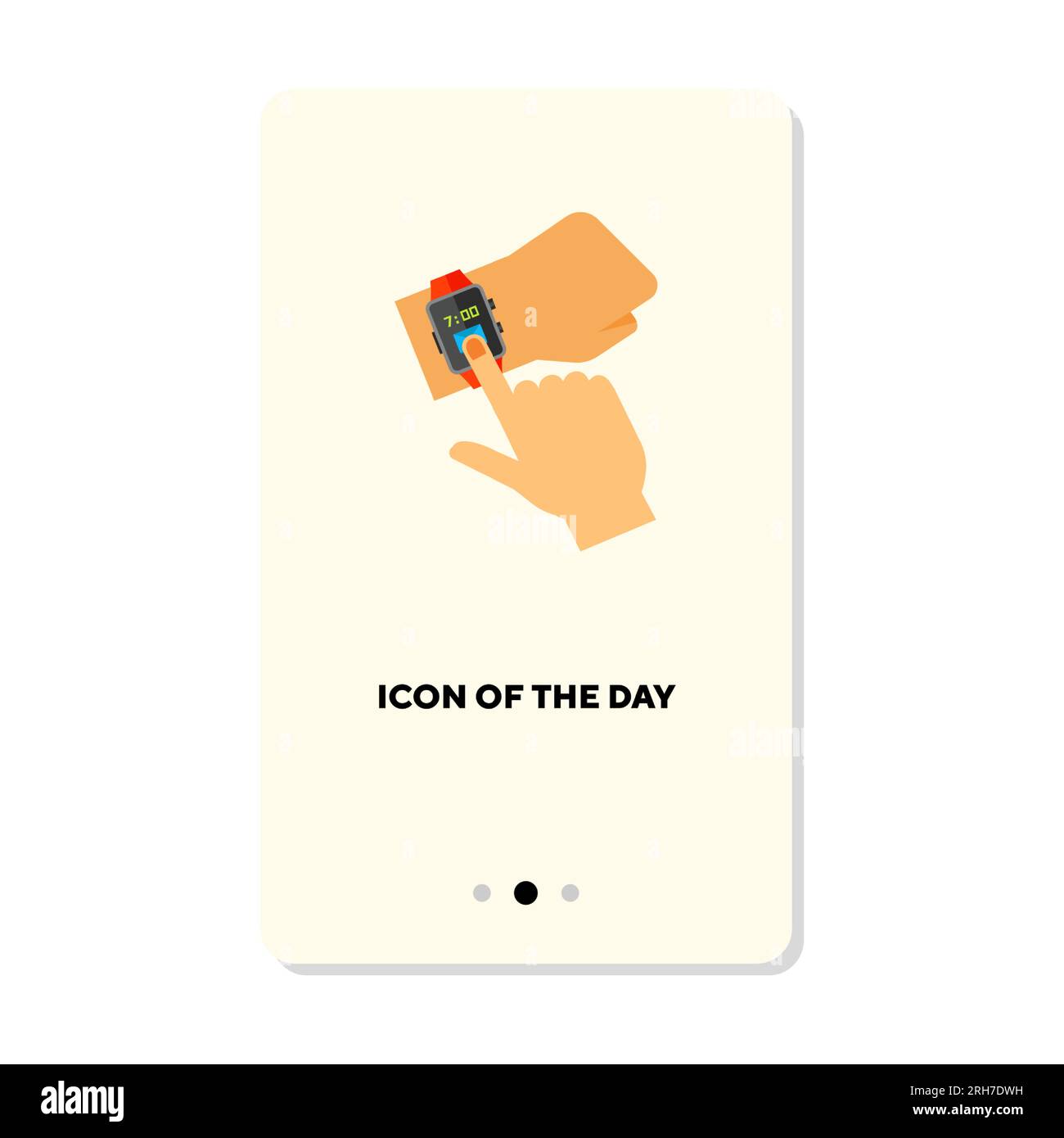 Finger pointing to watches Stock Vector Images - Alamy