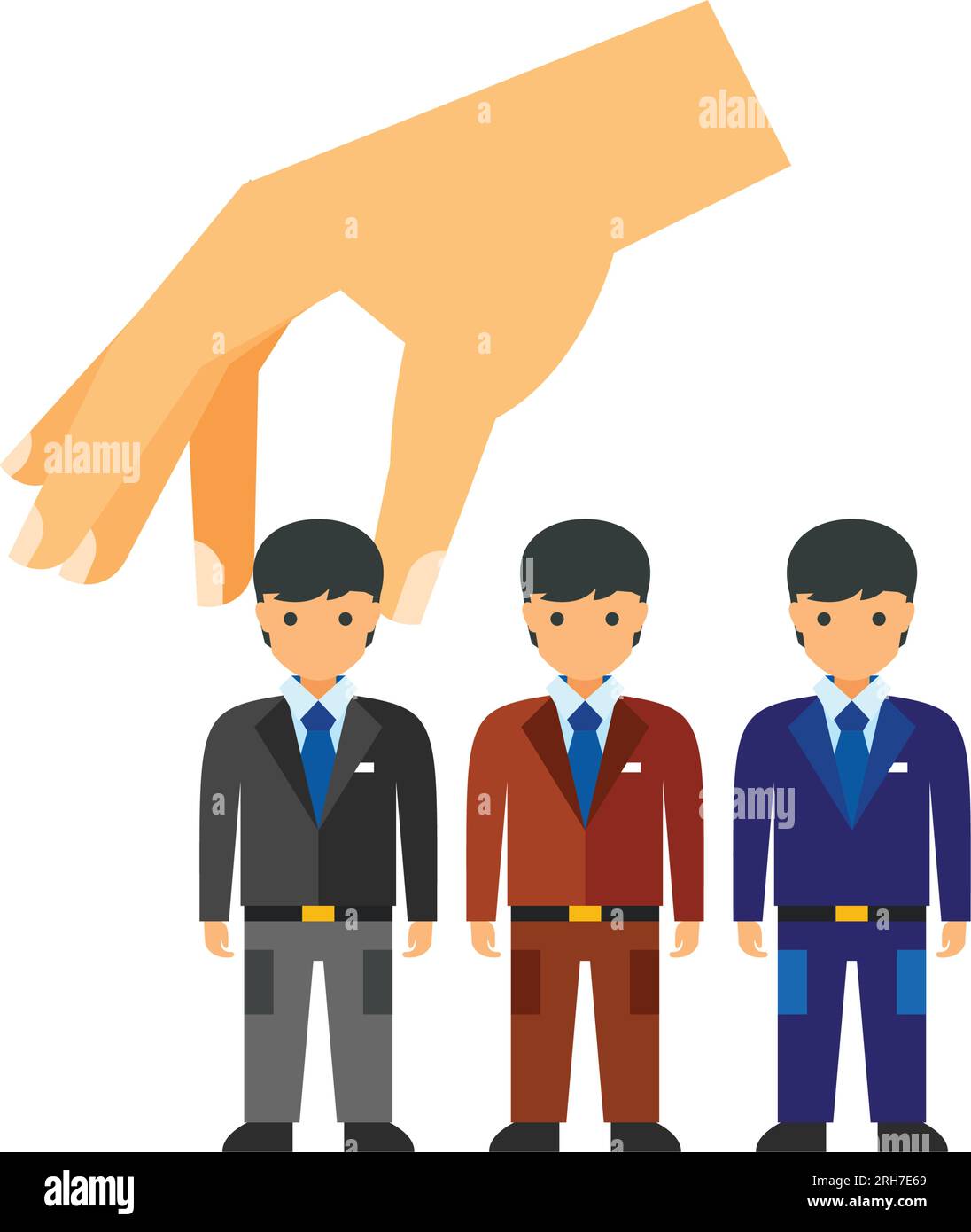 Hand choosing human resources icon Stock Vector Image & Art - Alamy