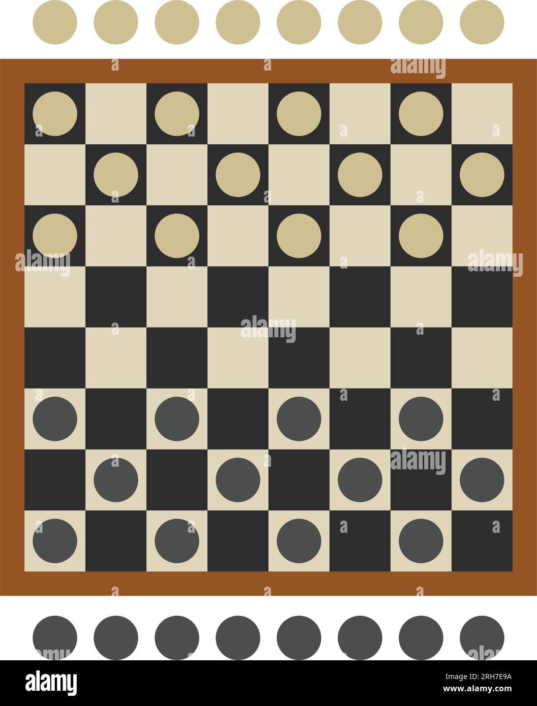 Chess and checkers competition Stock Vector Images - Alamy