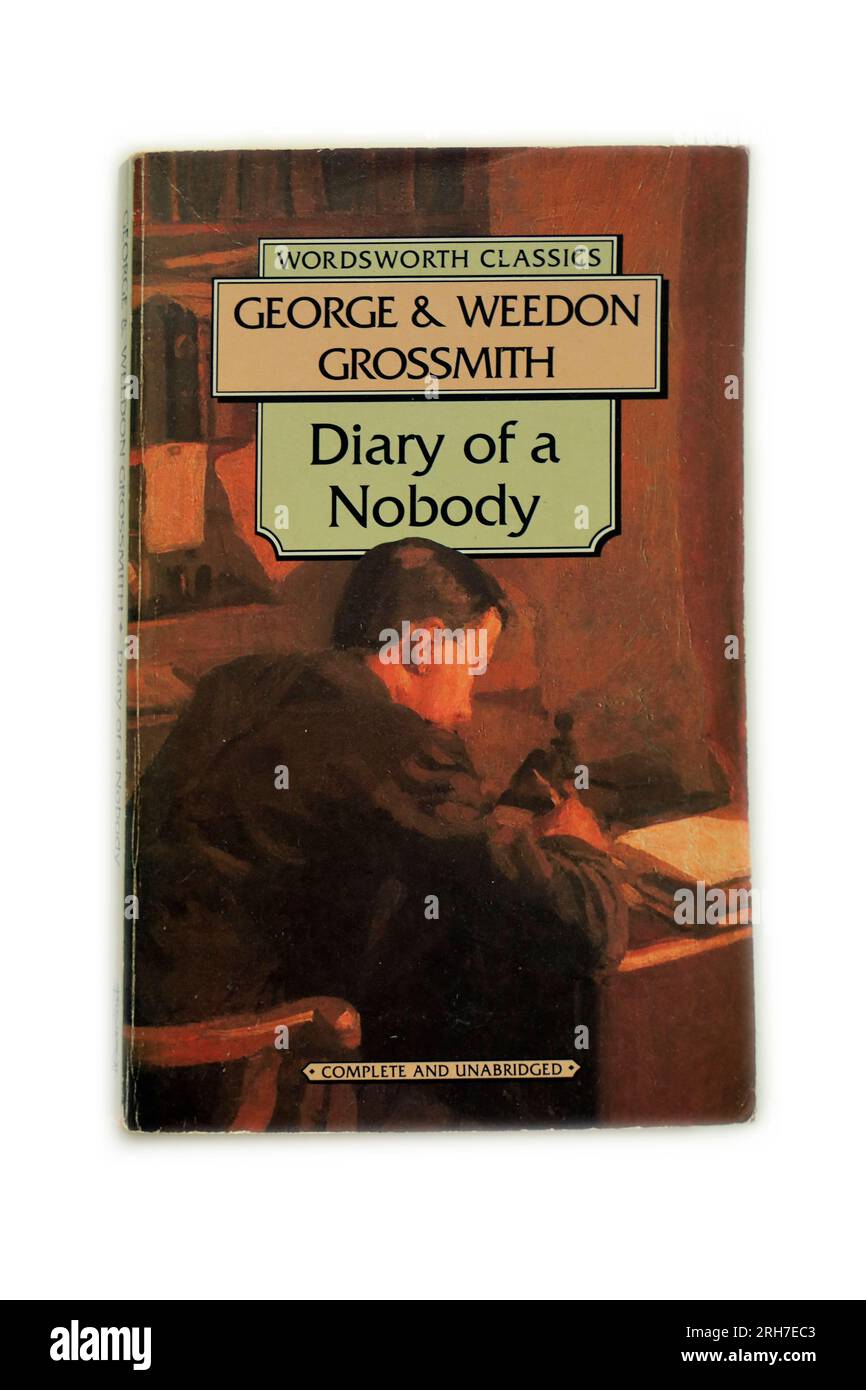 George and Weedon Grossmith - Diary of Nobody. Book cover. Studio set ...