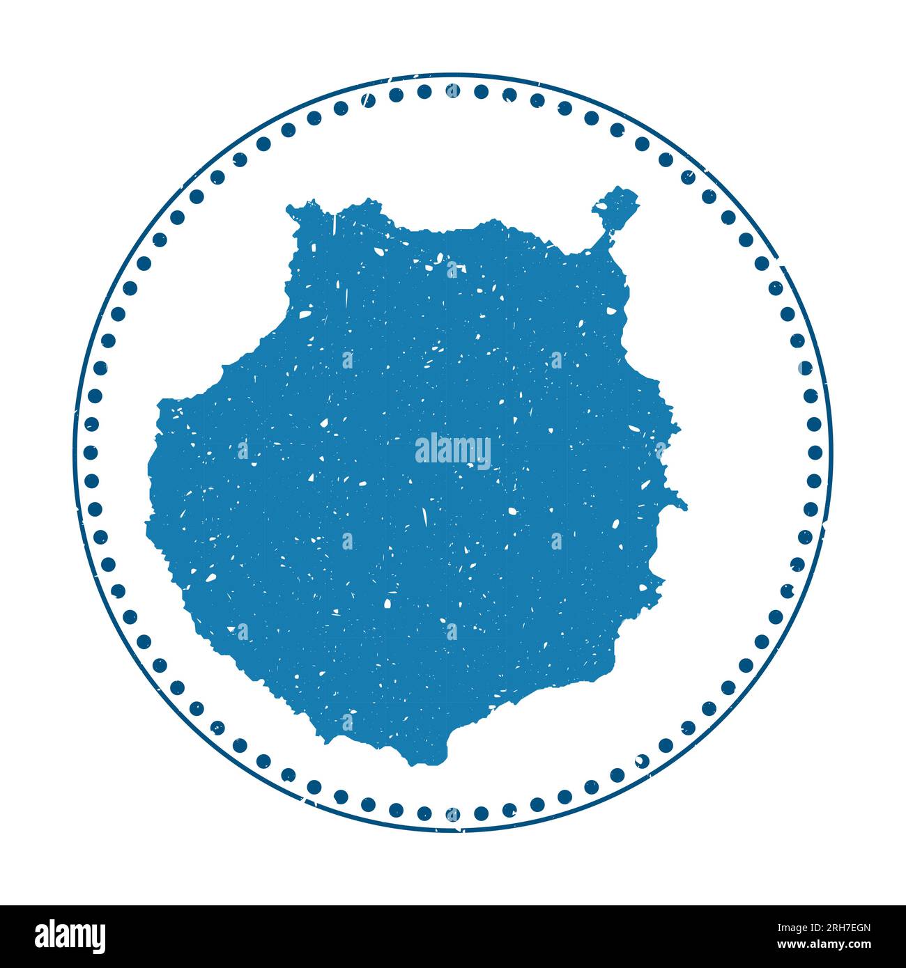 Gran Canaria sticker. Travel rubber stamp with map of island, vector ...