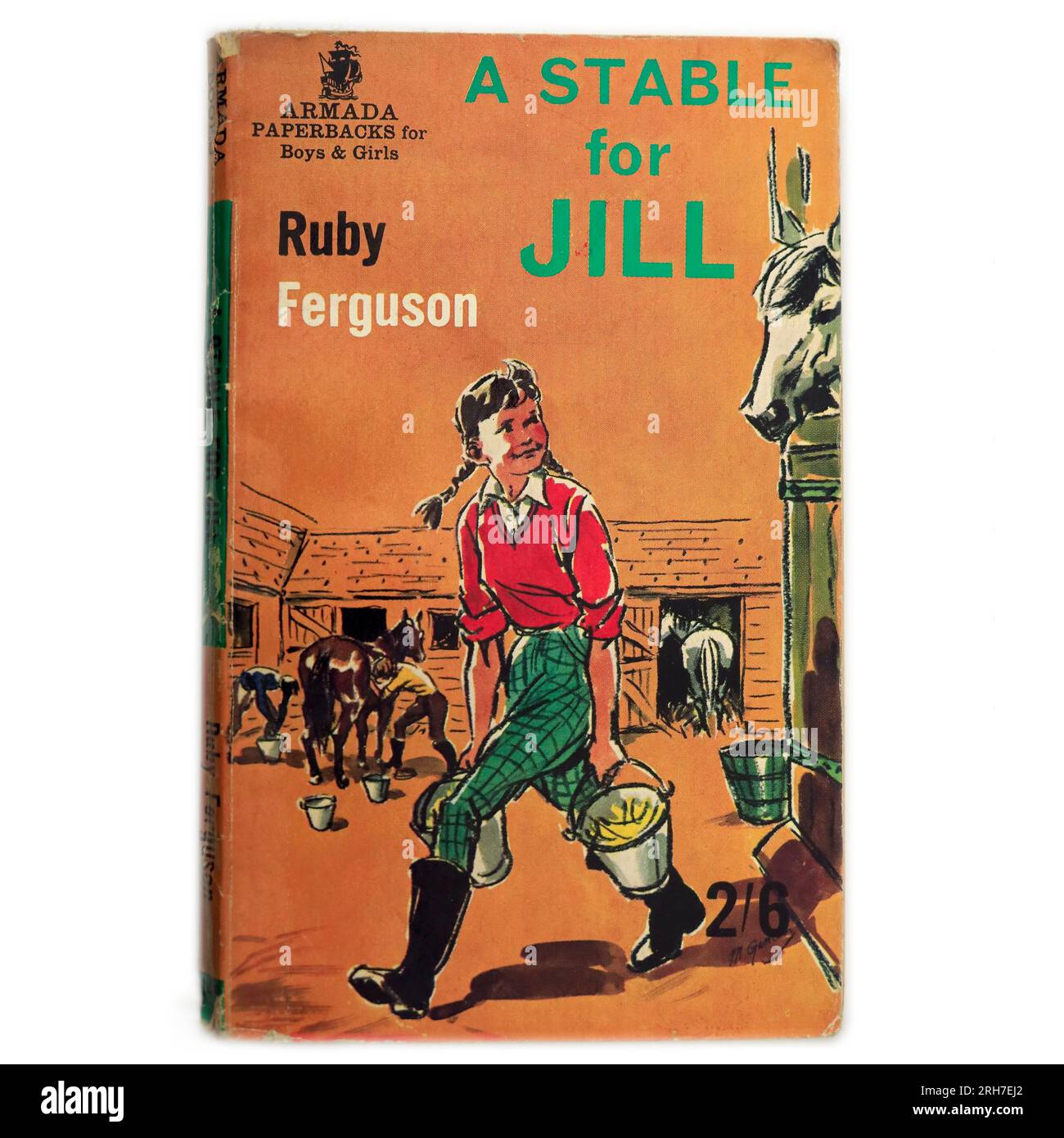 A Stable for Jill by Ruby Ferguson paperback old book cover. Studio set ...