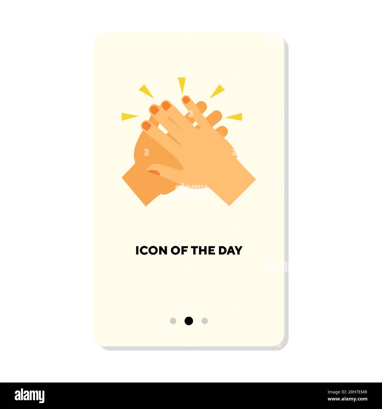 Clapping hands flat vector icon Stock Vector Image & Art - Alamy