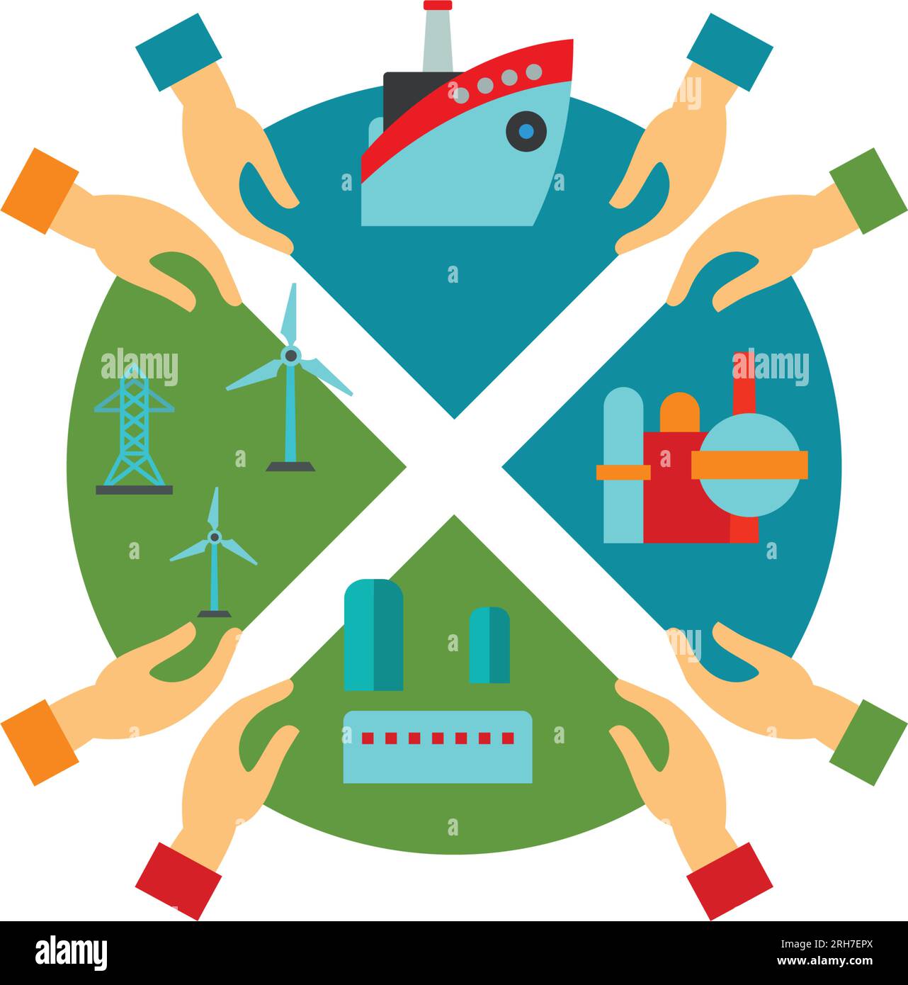 Oil industry investment pie chart icon Stock Vector Image & Art - Alamy