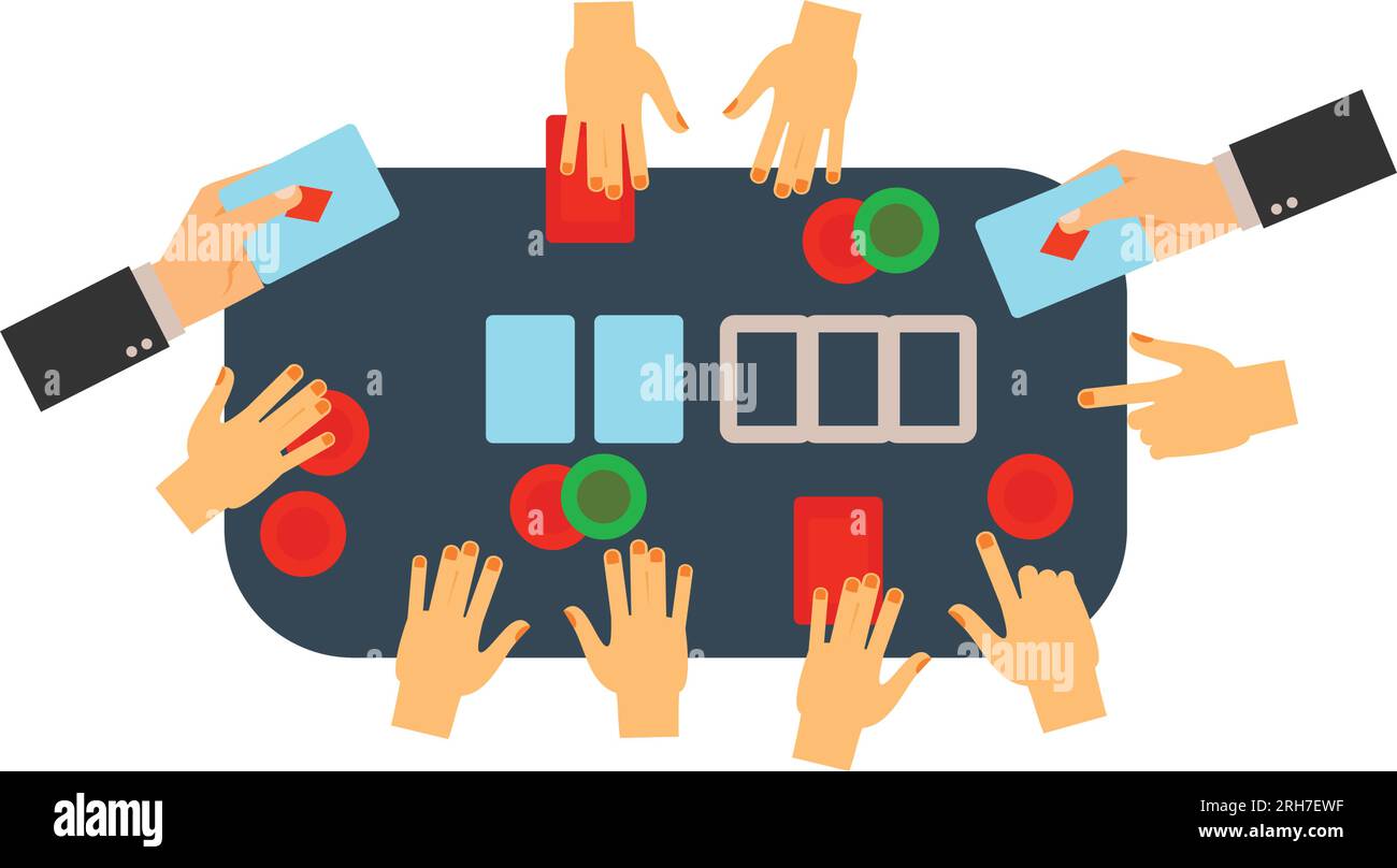 On table winning poker Stock Vector Images - Alamy