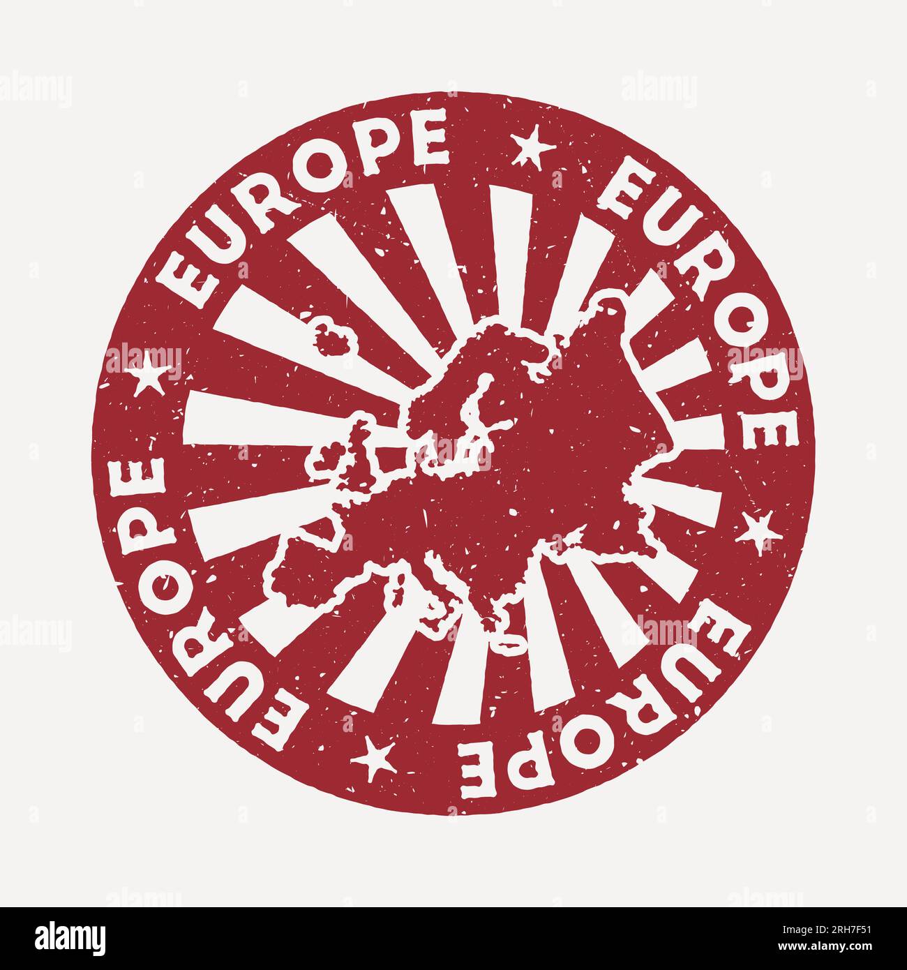 Europe stamp. Travel red rubber stamp with the map of continent, vector ...