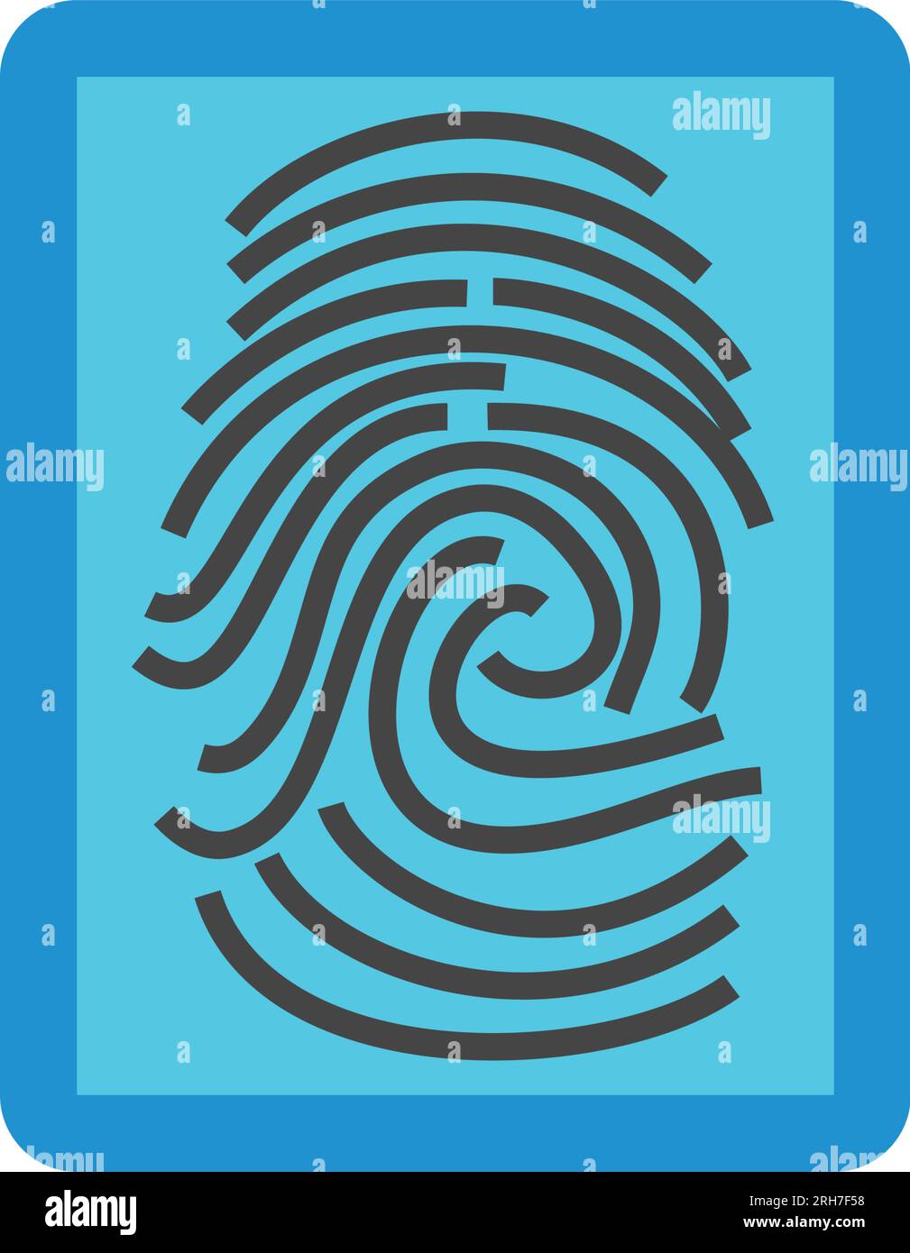 Fingerprint identification icon Stock Vector Image & Art - Alamy